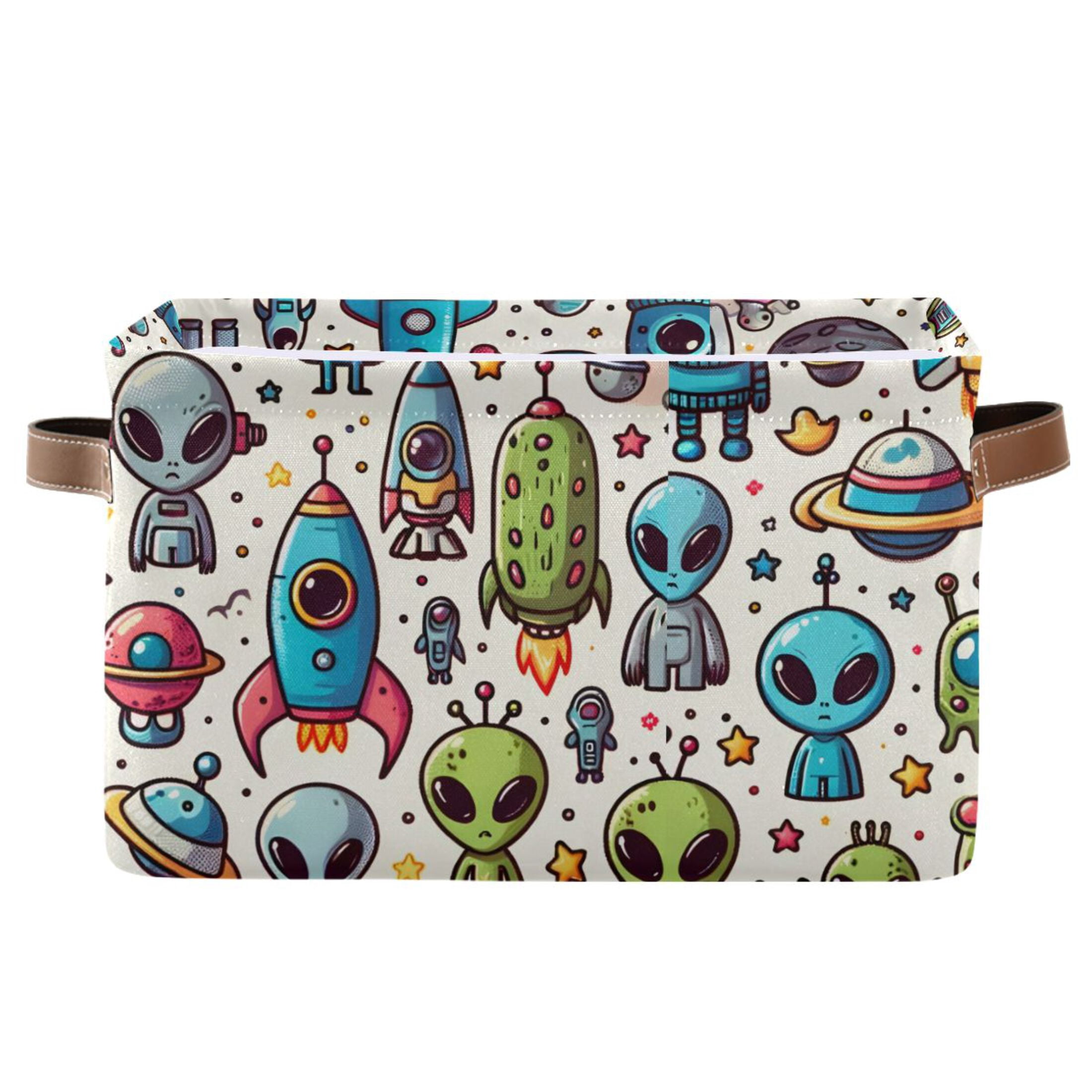 Cartoon Space Abstract Universe Storage Basket Large Foldable Storage ...