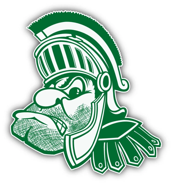 Cartoon Spartan Head Sticker Phone Decal Water Bottle Stickers Car ...