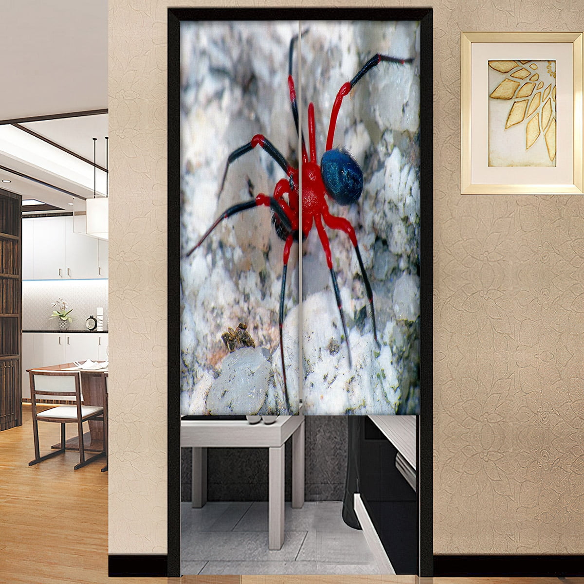 Cartoon Spider Door Curtain Kids Boy Halloween Chinese Panel Japanese ...