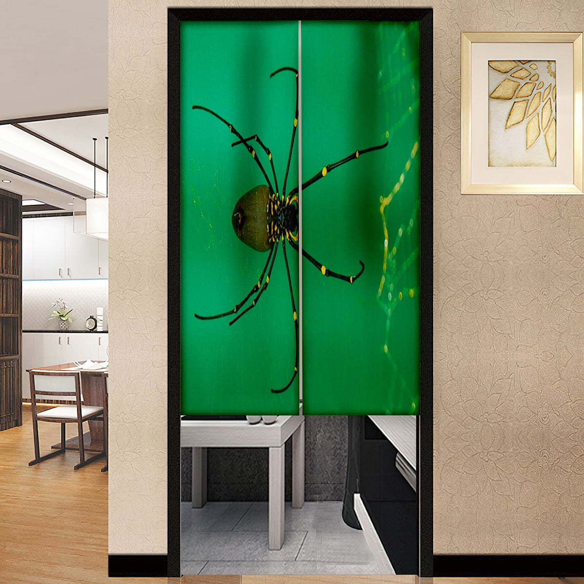 Cartoon Spider Door Curtain Kids Boy Halloween Chinese Panel Japanese ...