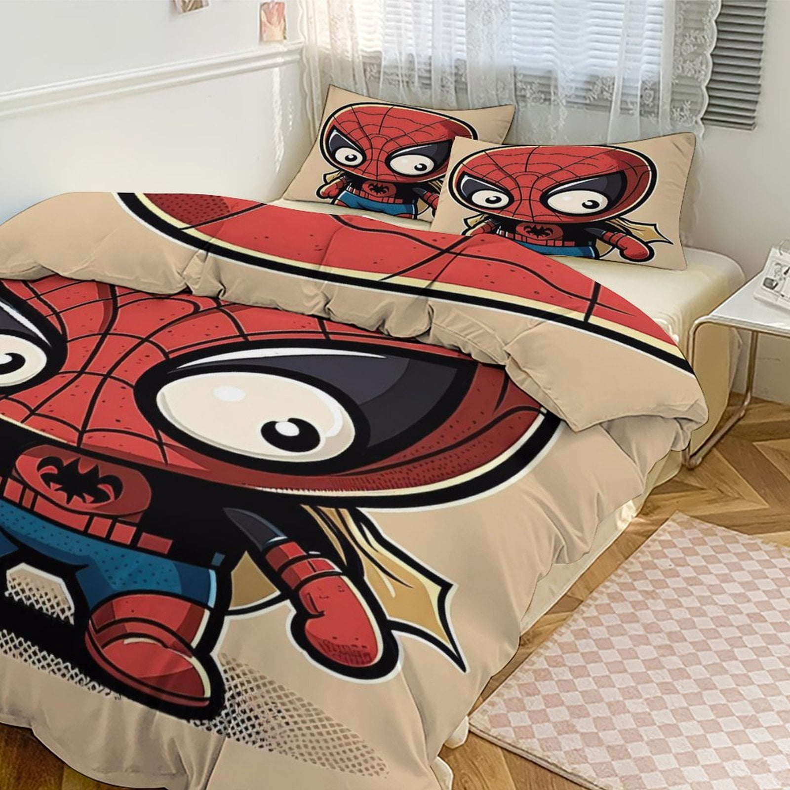 Cartoon Spider-Man 3 Piece Bed Set Warm And Comfortable Bedding Set 79 ...