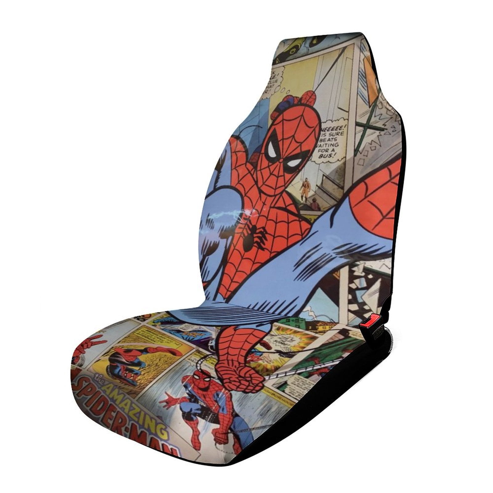 Cartoon Spider Man Anime Car Seat Covers Full Front Seats Cover Anime ...