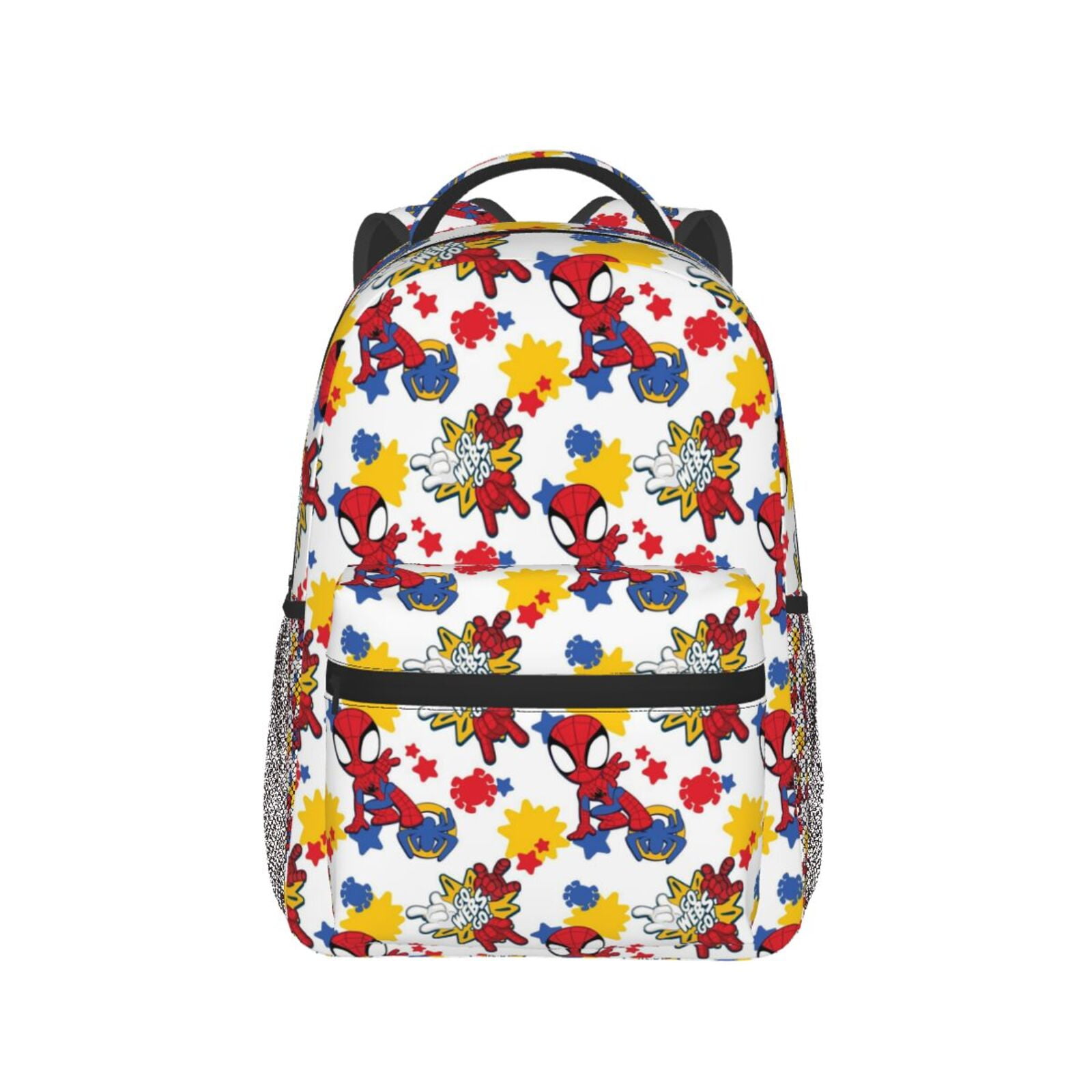 Cartoon Spider-Man Backpacks with Side Pockets-Durable,Lightweight ...