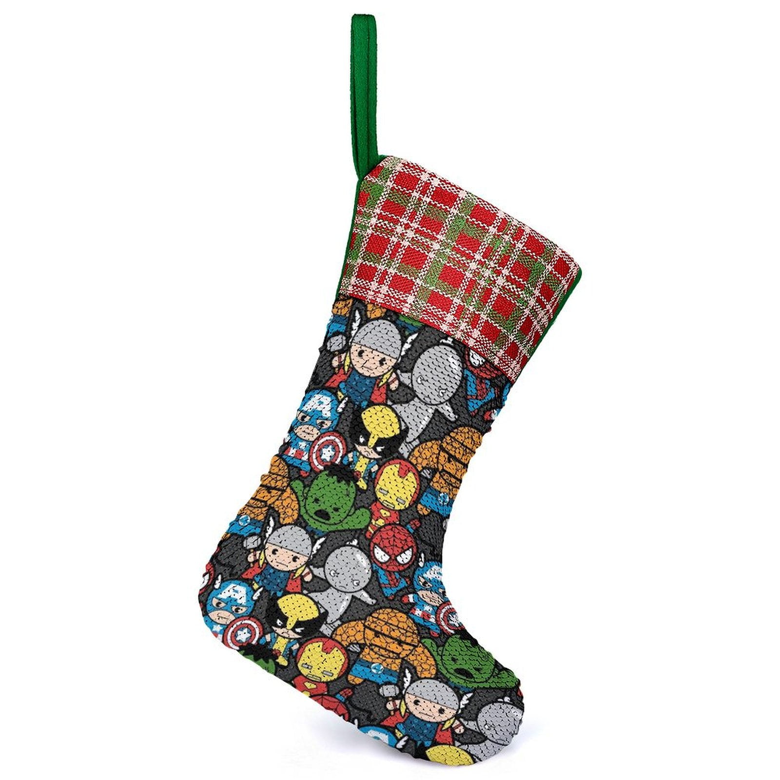 Cartoon Spider-Man Christmas Stockings,Reversible Color Changing ...