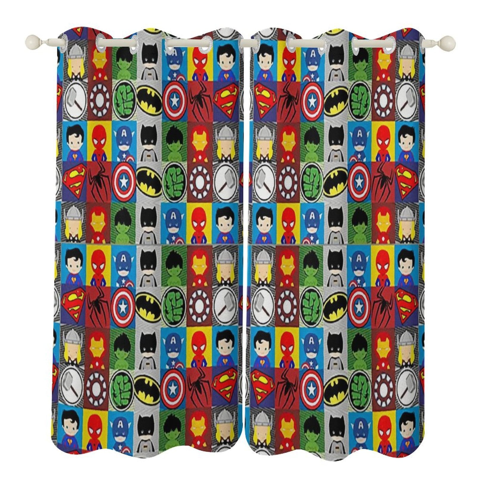 Cartoon Spider-Man Curtains 72 Inch,Blackout Curtains,Cartoon Curtains ...