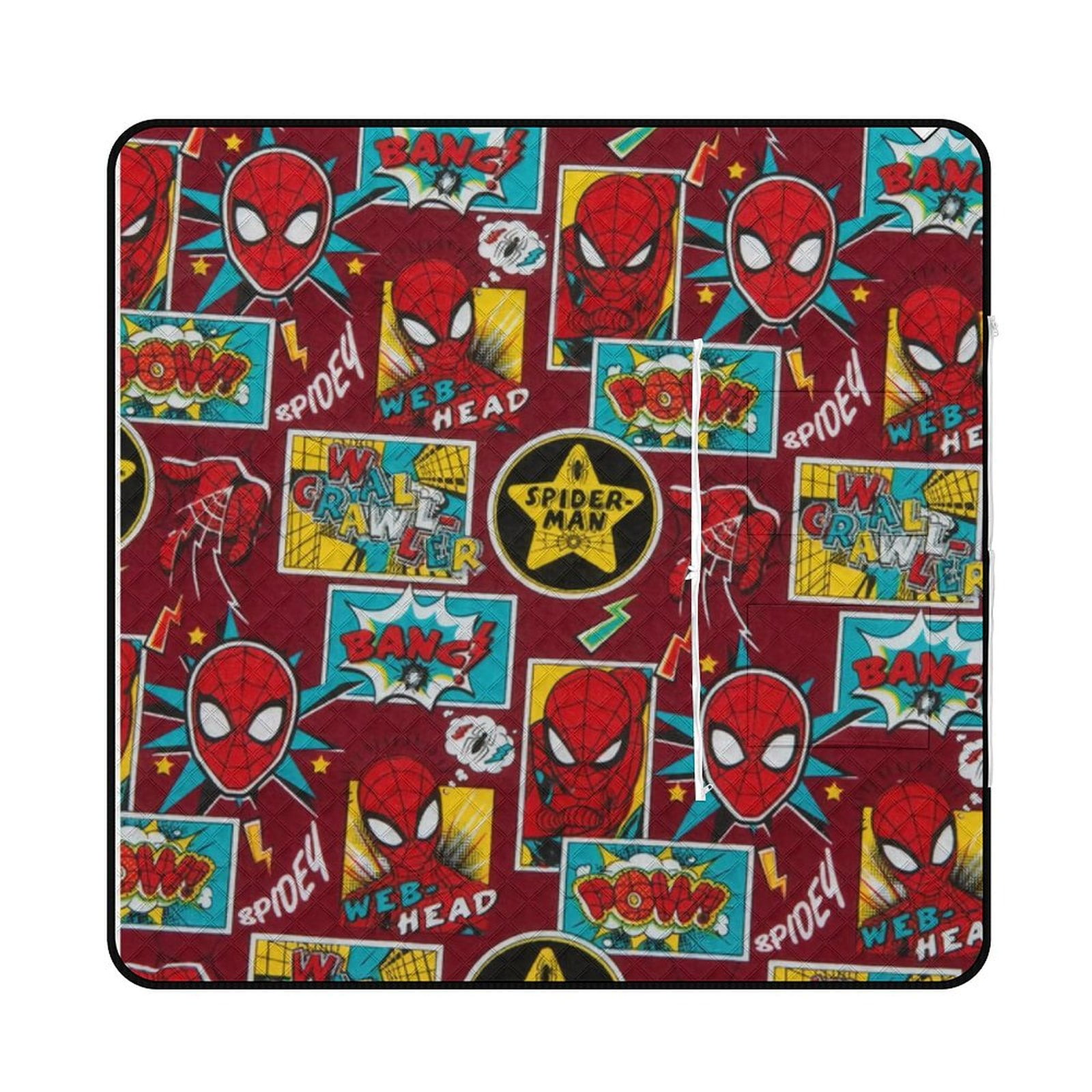 Cartoon Spider-Man Extra Large Picnic Outdoor Blanket,59 x 59 ...