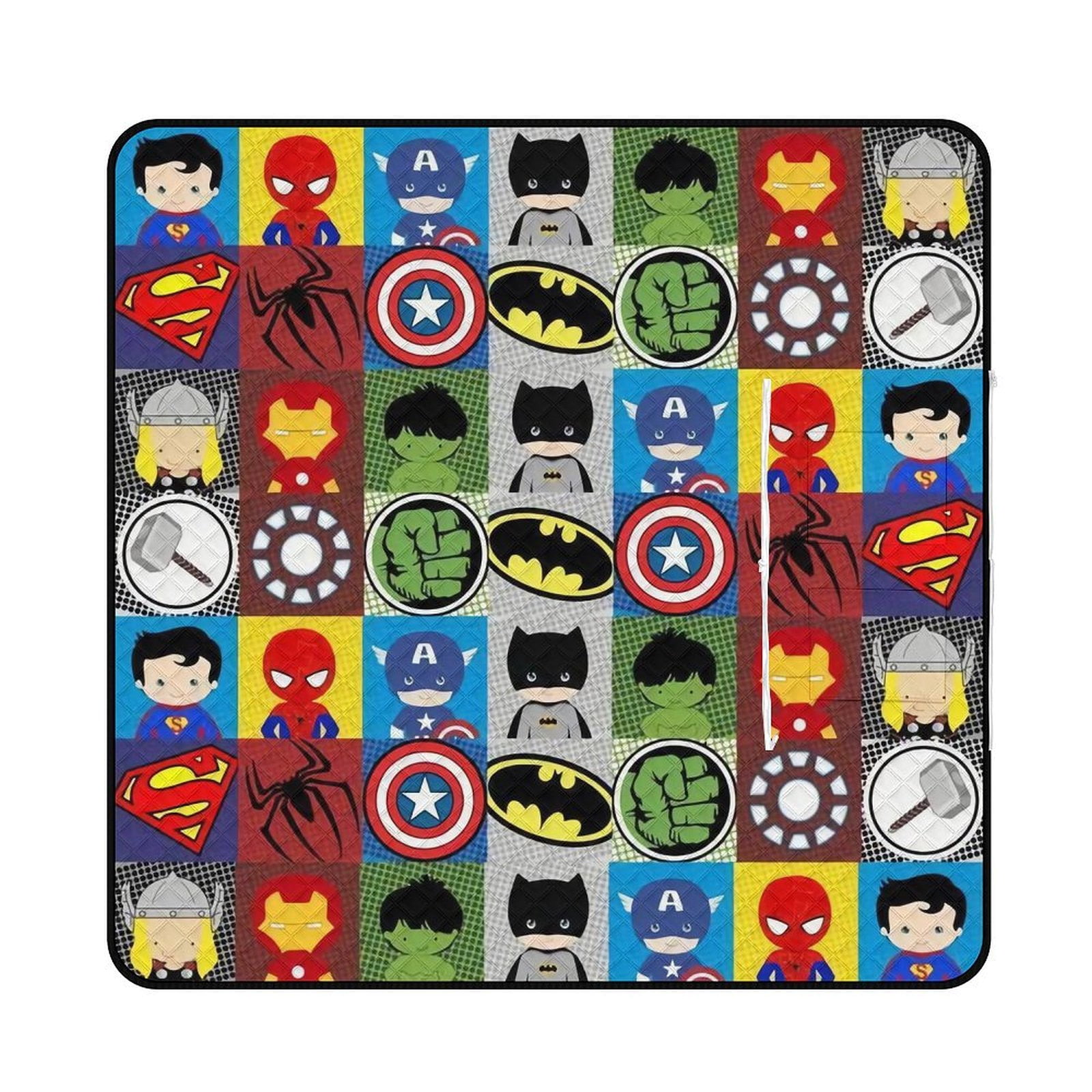 Cartoon Spider-Man Extra Large Picnic Outdoor Blanket,78 x 78 ...