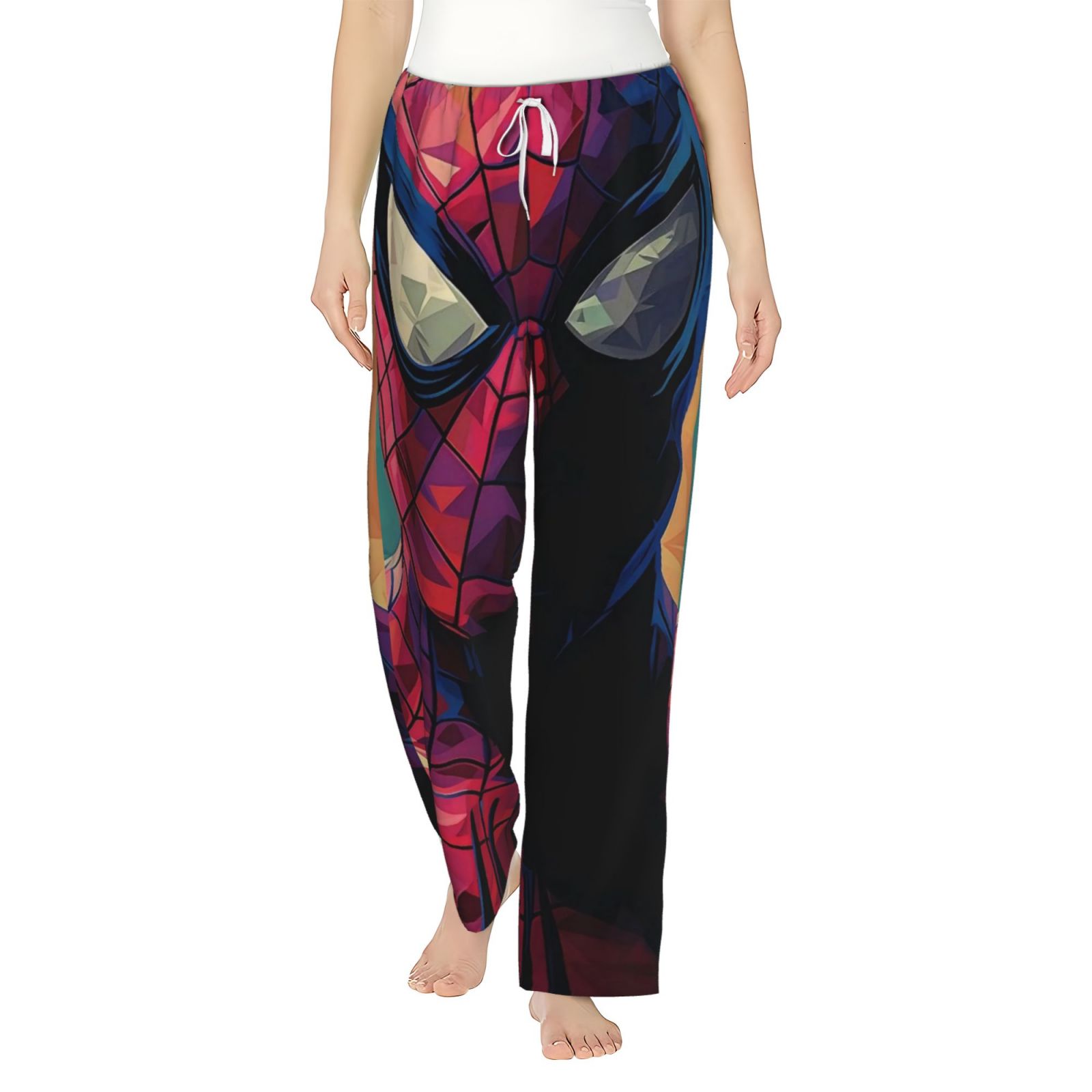 Cartoon Spider-Man Head 0356 Women'S Pajama Pants，Soft Pajama Pants For ...