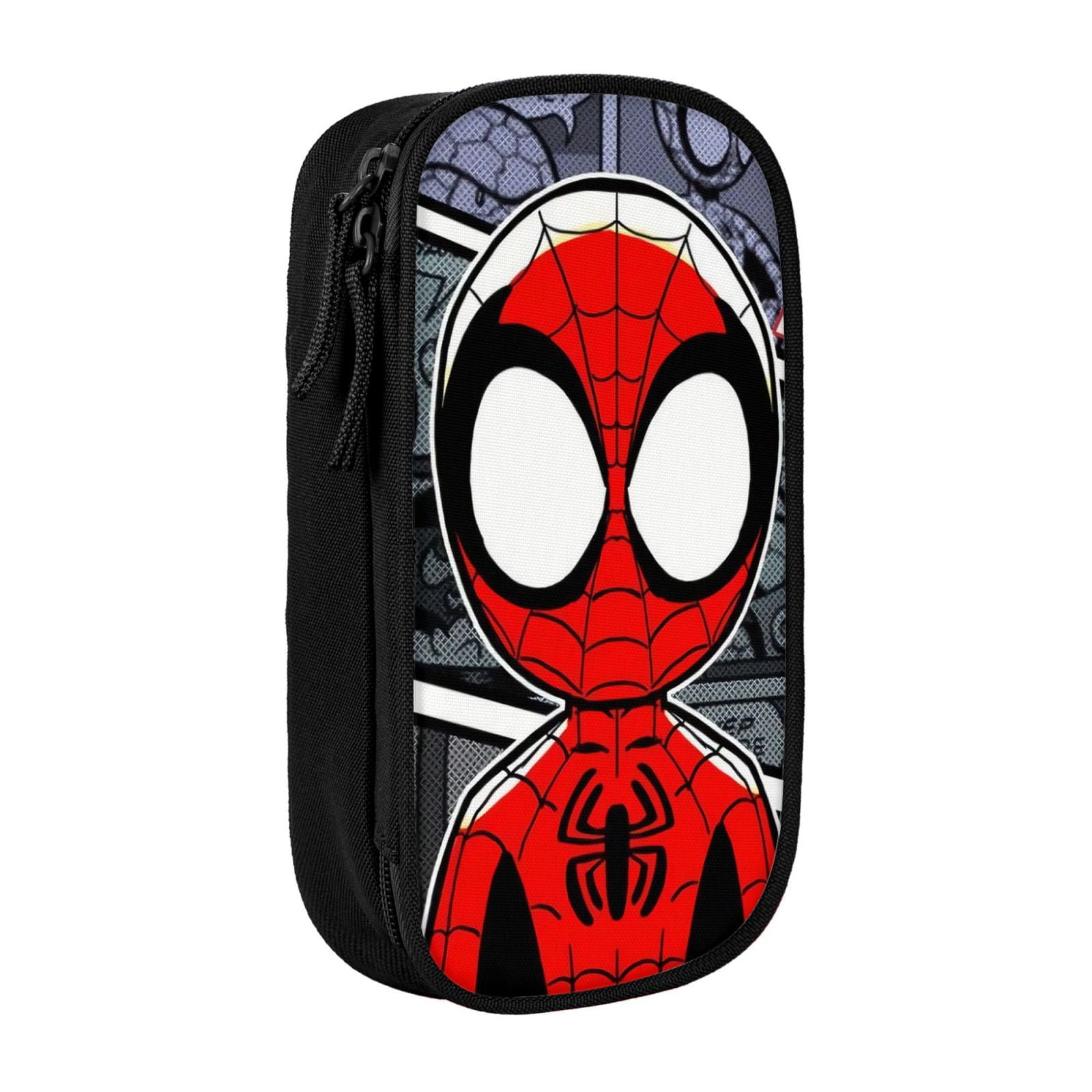 Cartoon Spider-Man Head 545 Double Layer Large Capacity Pencil Bag with ...