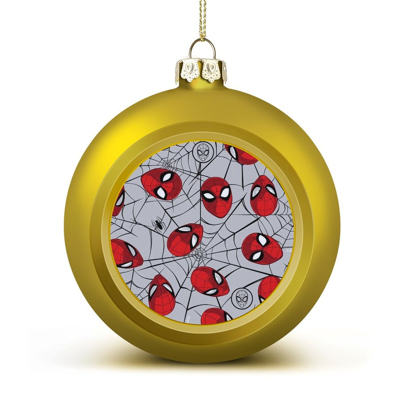 Cartoon Spider-Man Head Christmas Ball Ornaments for Tree,Red and Green ...