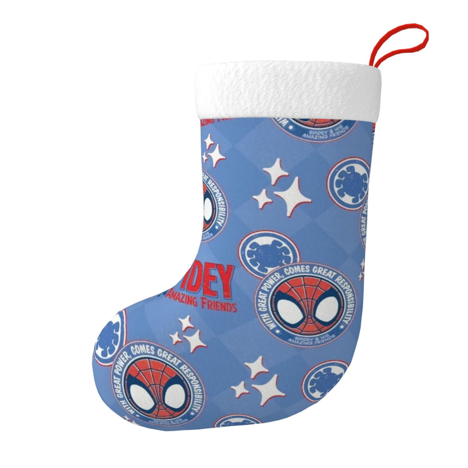 Cartoon Spider-Man Head Christmas Stocking 18 Inch,Cartoon Spider-Man ...