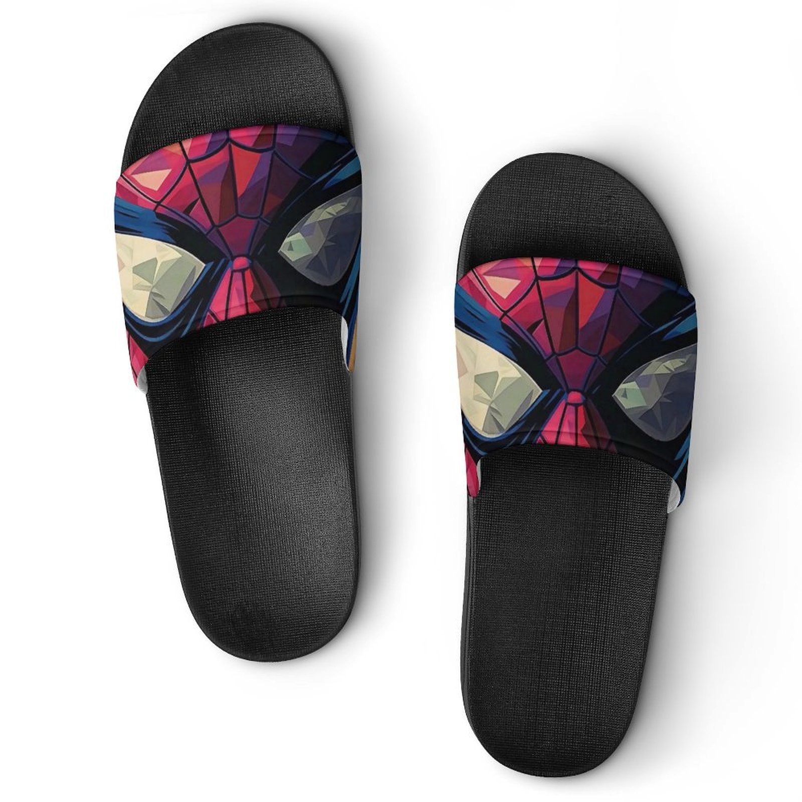 Cartoon Spider-Man Head Mens Slippers,Slippers for Men,Men's Slippers ...
