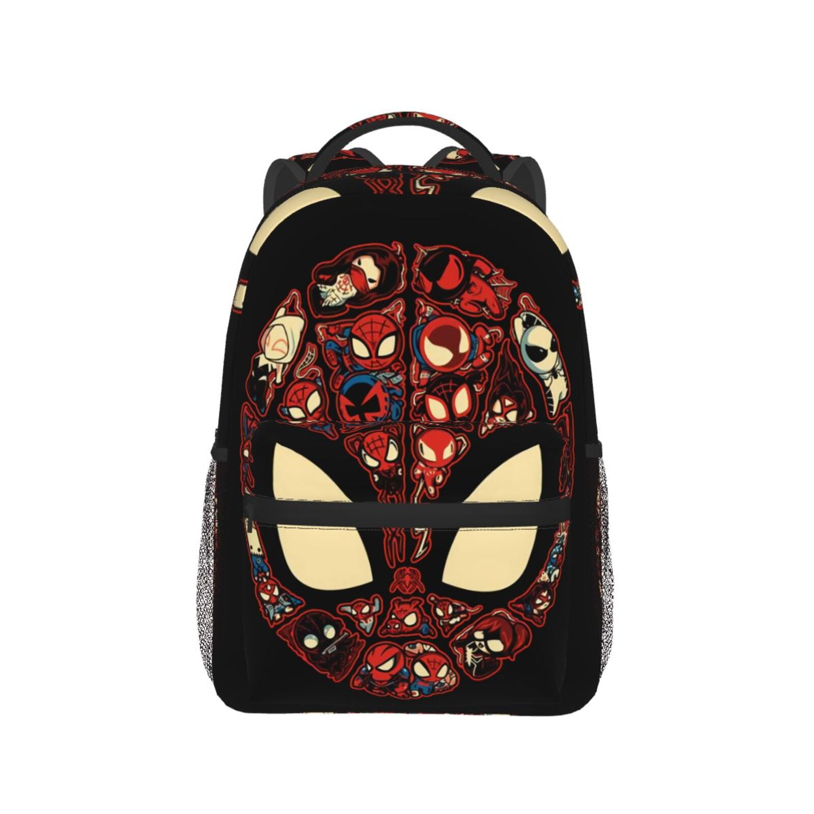 Cartoon Spider-Man Head Travel Backpack,Carry On Backpack Personal Item ...
