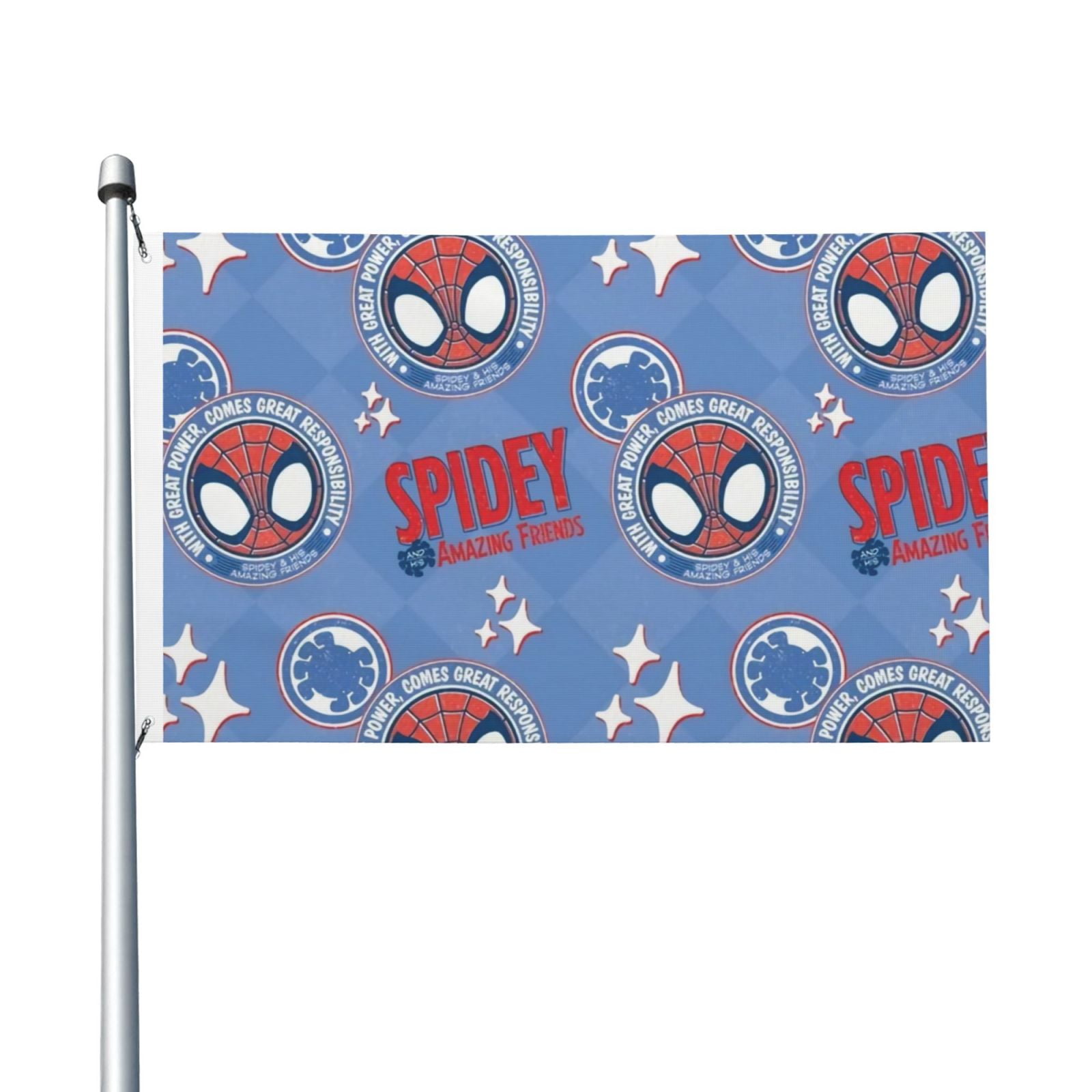 Cartoon Spider-Man Head055 3x5ft Face Flag Fade Proof Holiday Fall Flag ...