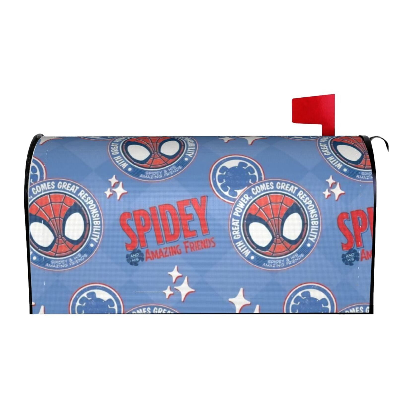 Cartoon Spider-Man Head055 Cartoon Character Mailbox Cover Magnetic ...