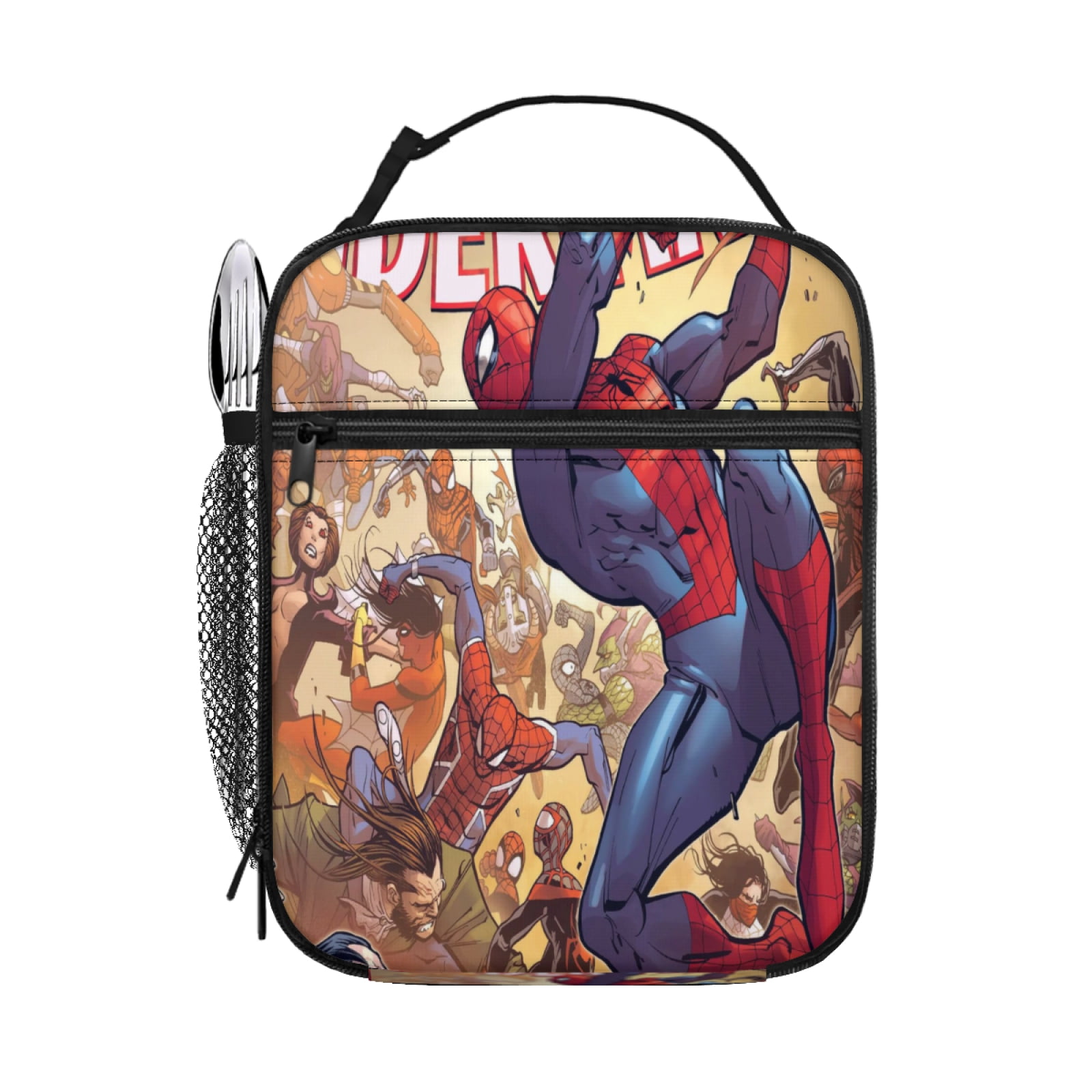 Cartoon Spider-Man Lunch Bag,Lunch Box for Women Men,Reusable Insulated ...