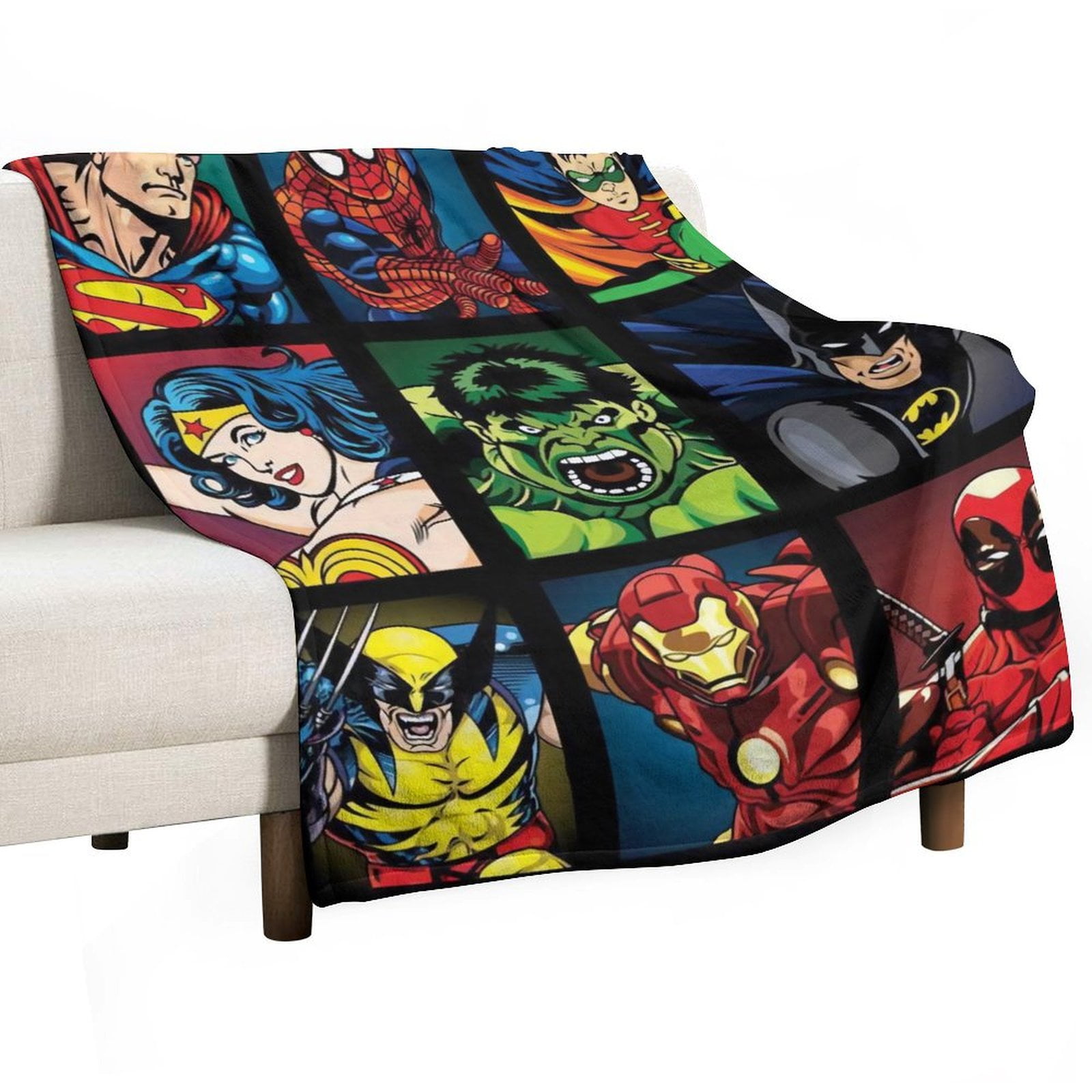 Cartoon Spider-Man Throw Blanket,Fleece Throw Blanket for Aldult Kid ...