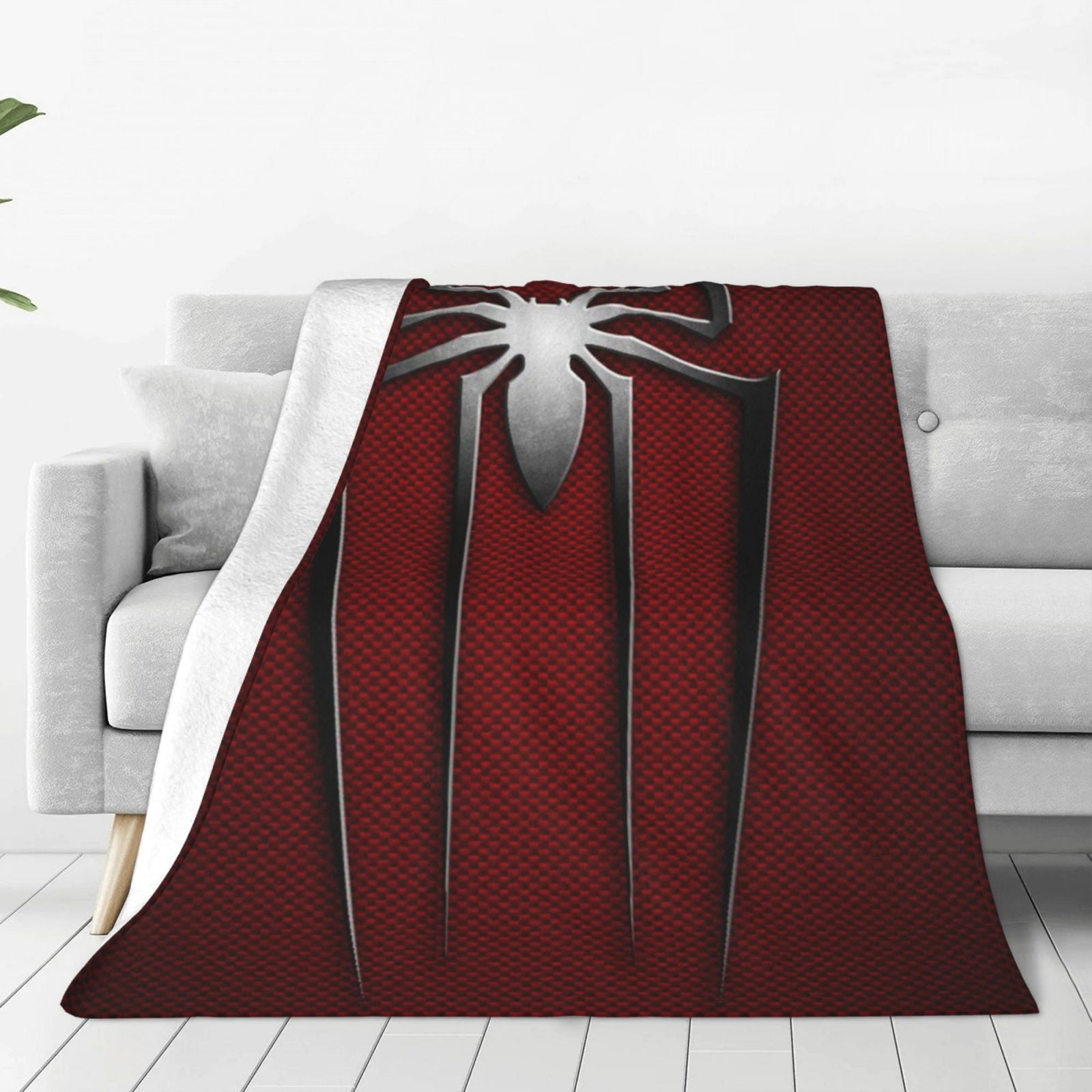 Cartoon Spider-Man Throw Blanket Plush Warm Blanket Spider-Man Bedding ...