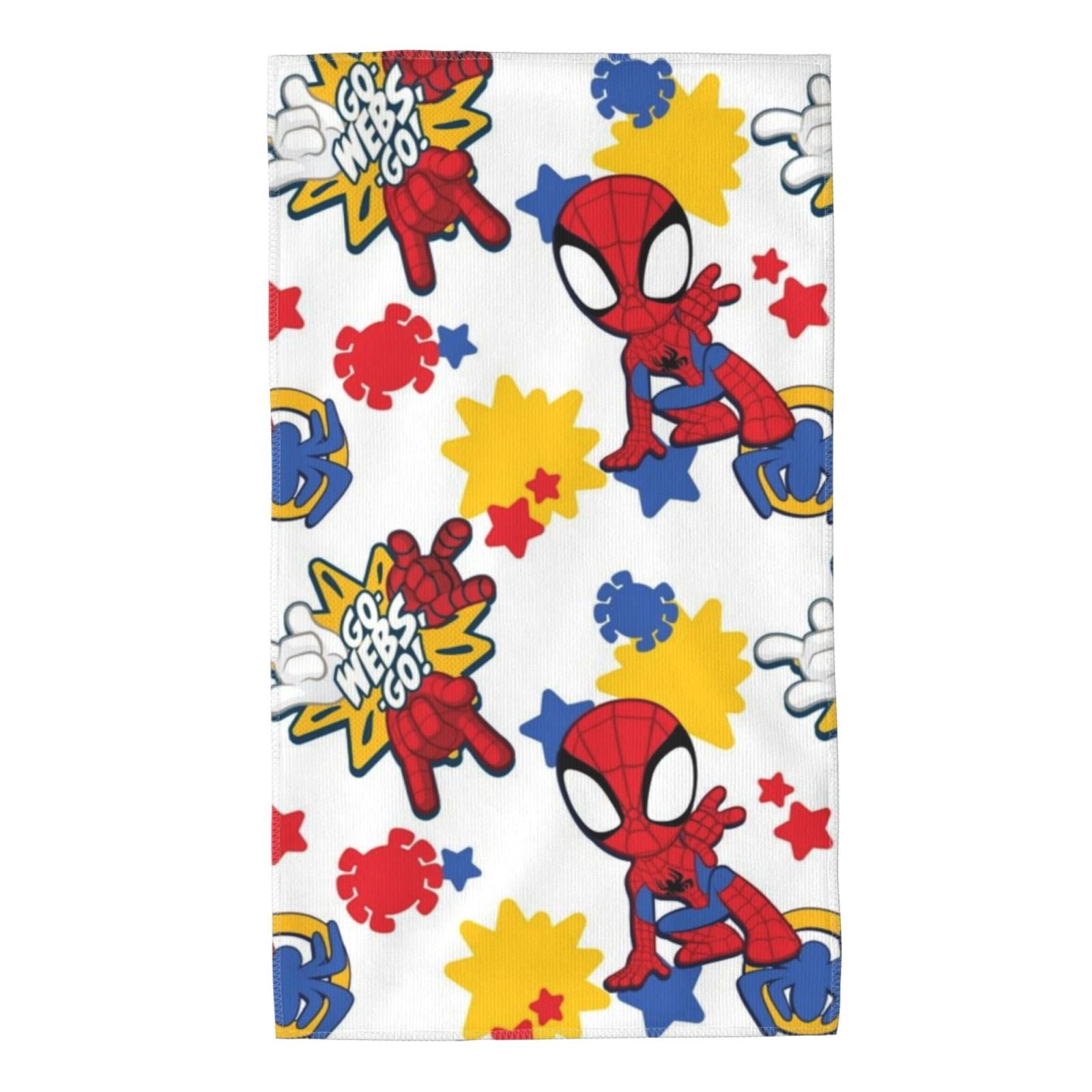 Cartoon Spider-Man Towels,Hand Towels,Lightweight and Highly Absorbent ...