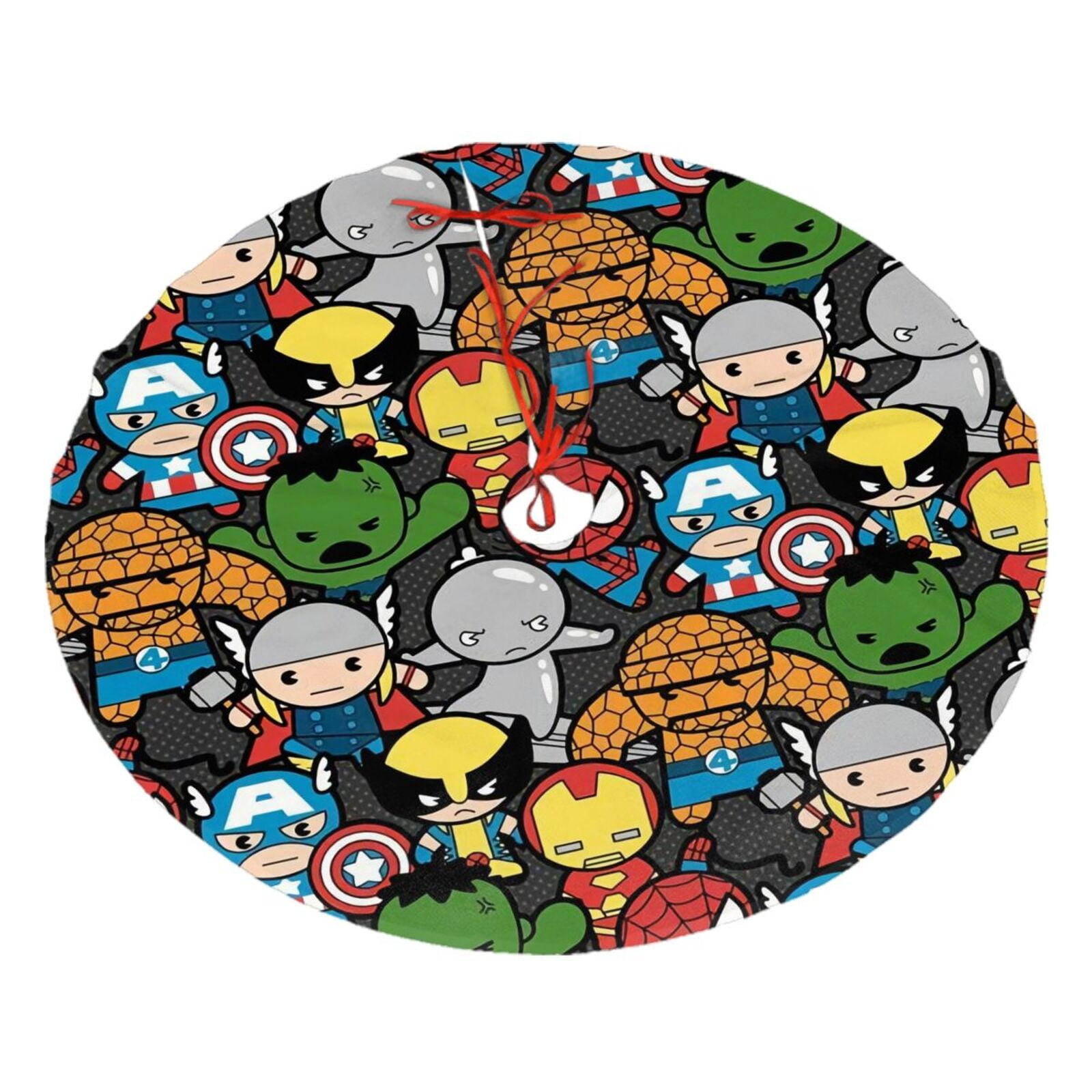 Cartoon Spider-Man Tree Skirt,Christmas Tree Skirt,Soft and Funny Merry ...