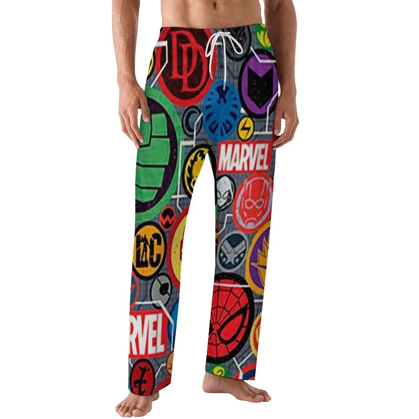 Cartoon Spider-Man01 Loose Men's Pajama Pants Classic Sleep Bottoms ...