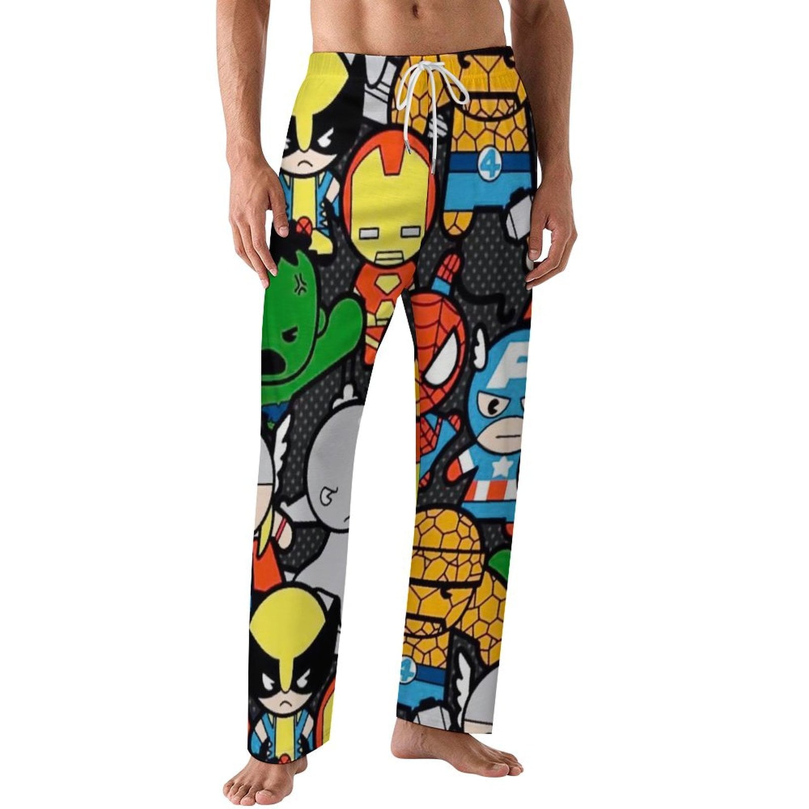 Cartoon Spider-Man0154 Loose Men's Pajama Pants Classic Sleep Bottoms ...