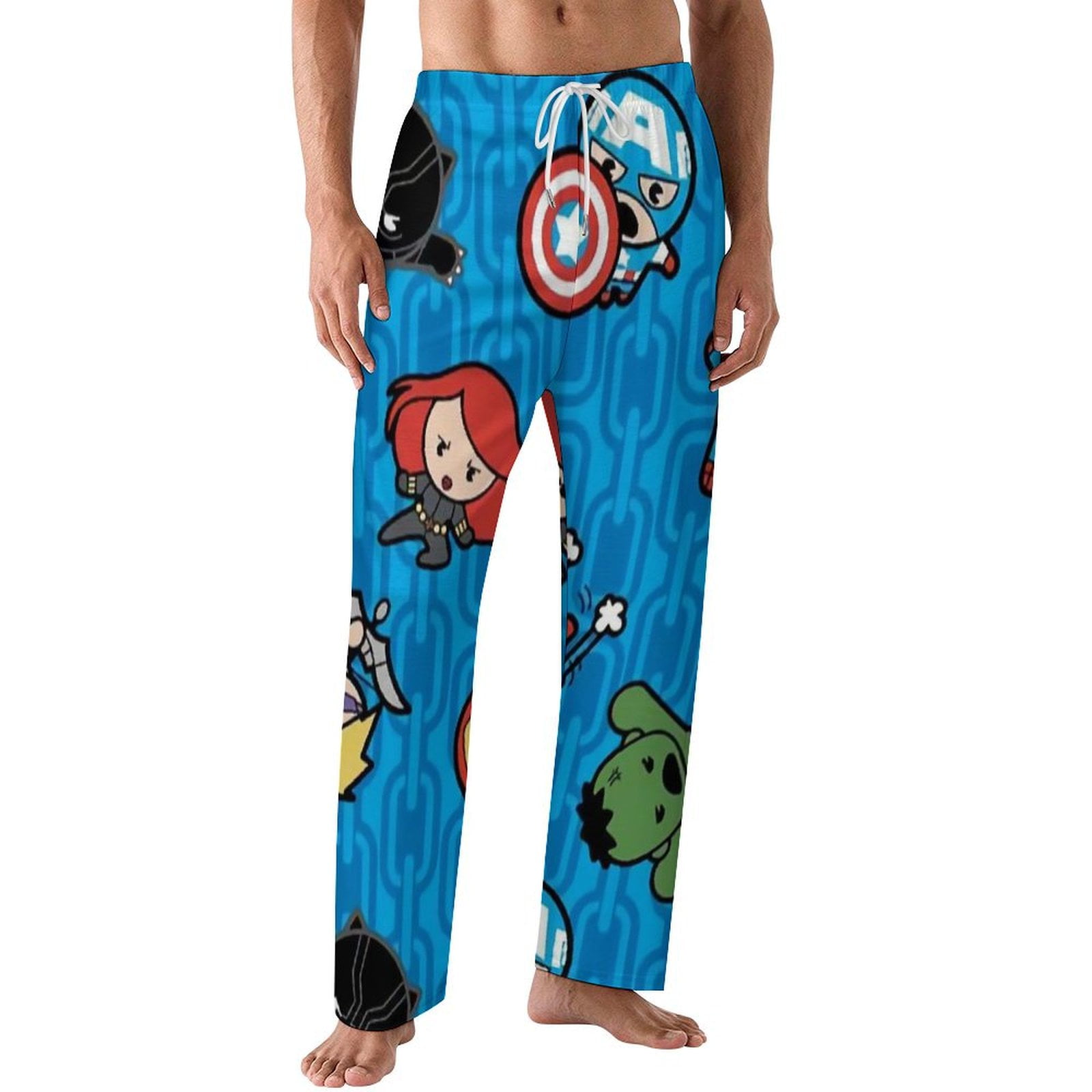 Cartoon Spider-Man5 Loose Men's Pajama Pants Classic Sleep Bottoms ...