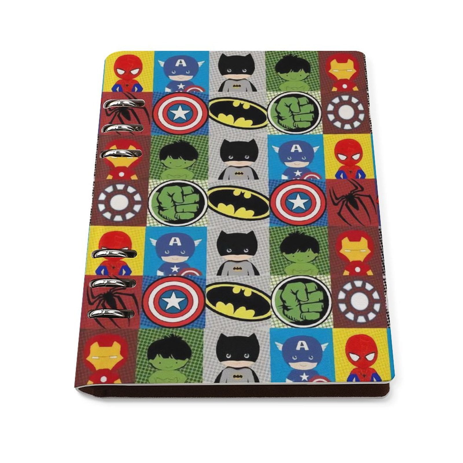 Cartoon Spider-Man698 Refillable Leather A5 Loose Leaf Notebook, Loose ...