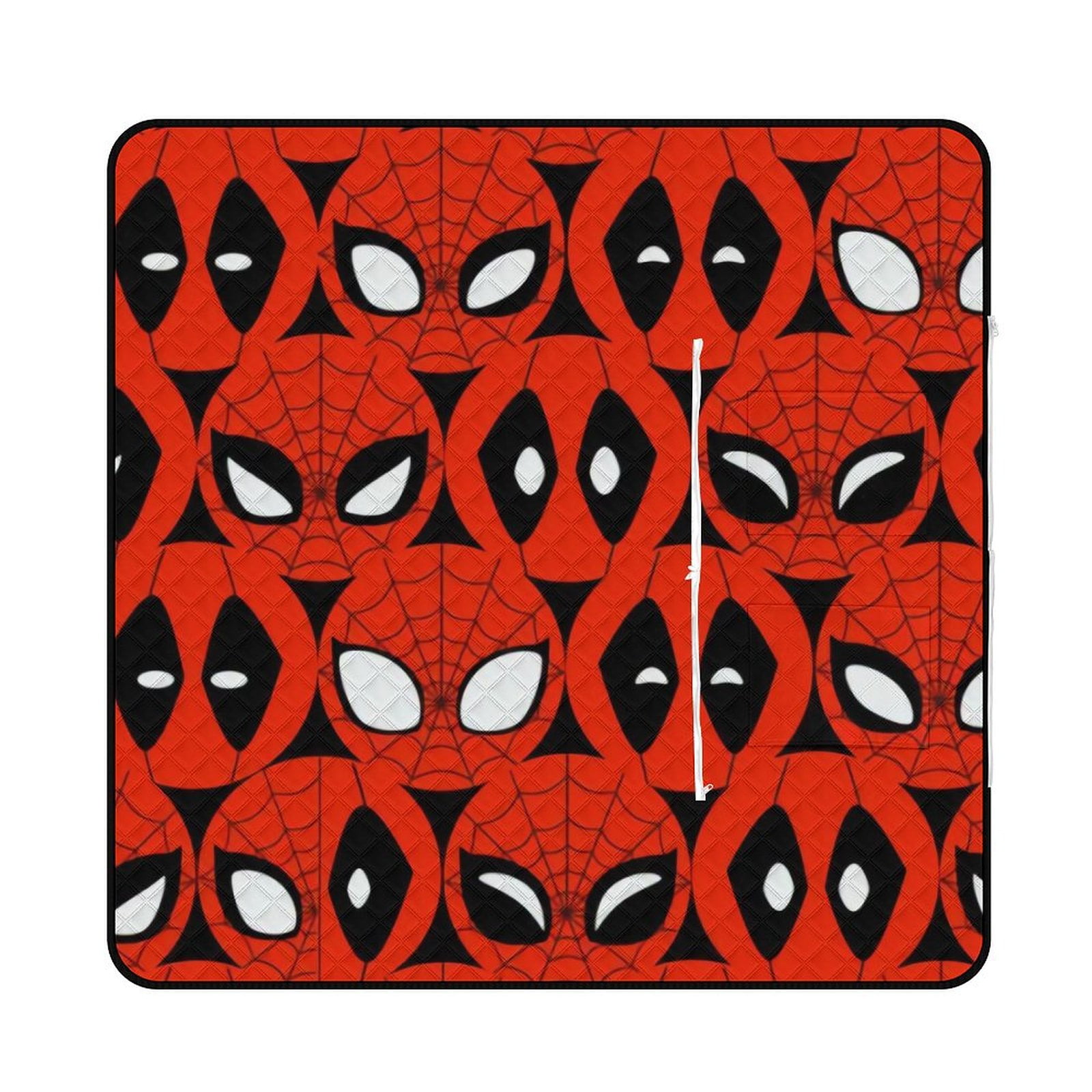 Cartoon Spiderman Face Extra Large Picnic Outdoor Blanket,59 x 59 ...