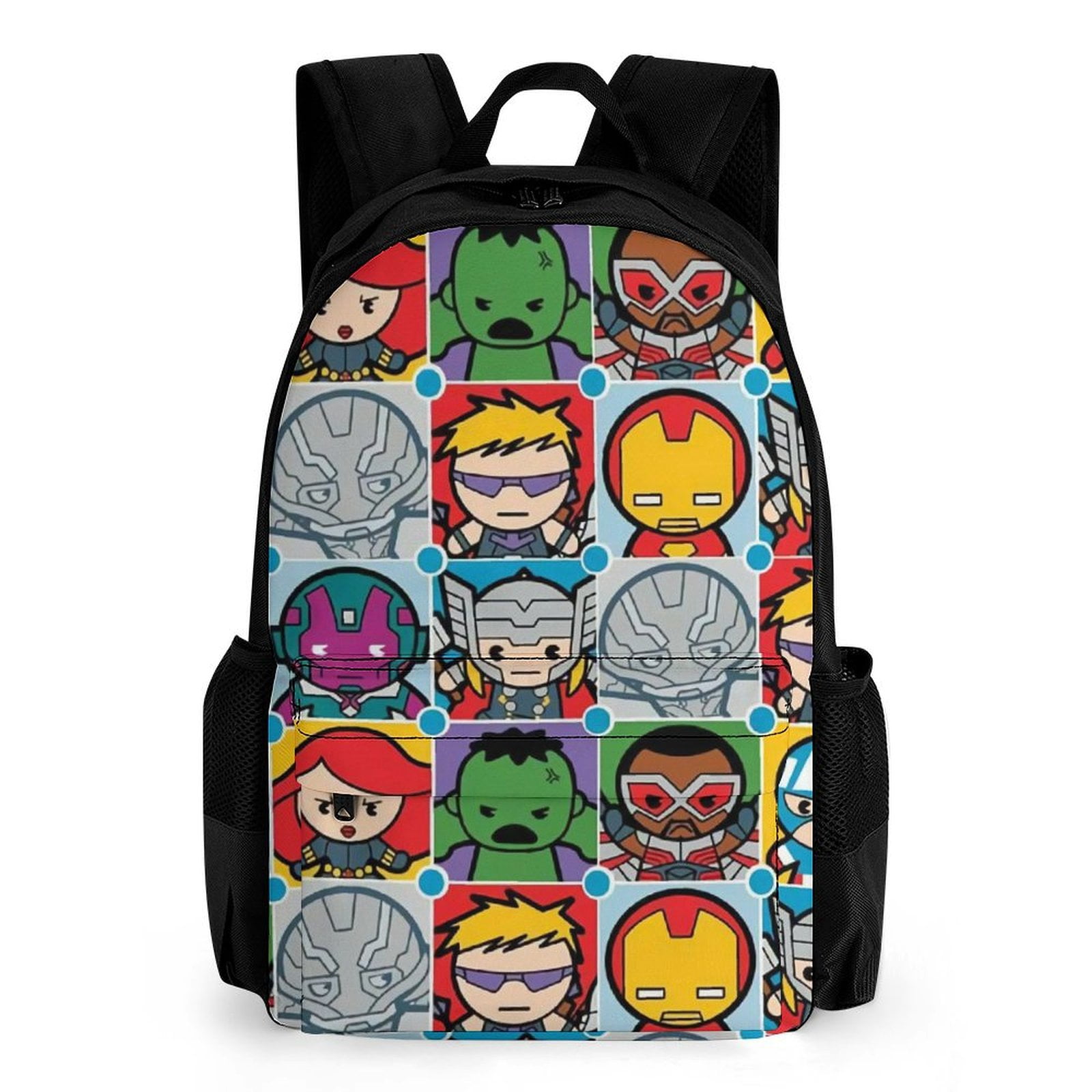 Cartoon Spiderman Laptop Backpack With Pockets Large Capacity Casual ...