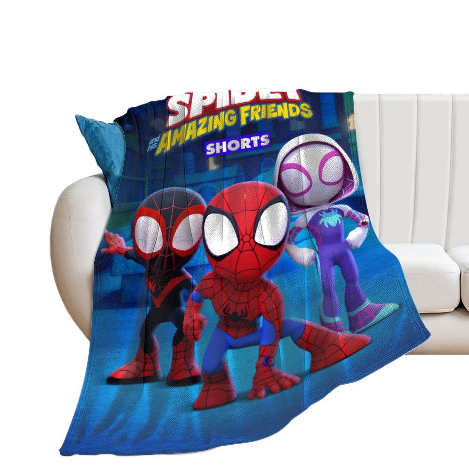 Cartoon Spiderman Spidey And His Amazing Friends Blanket for Kids ...