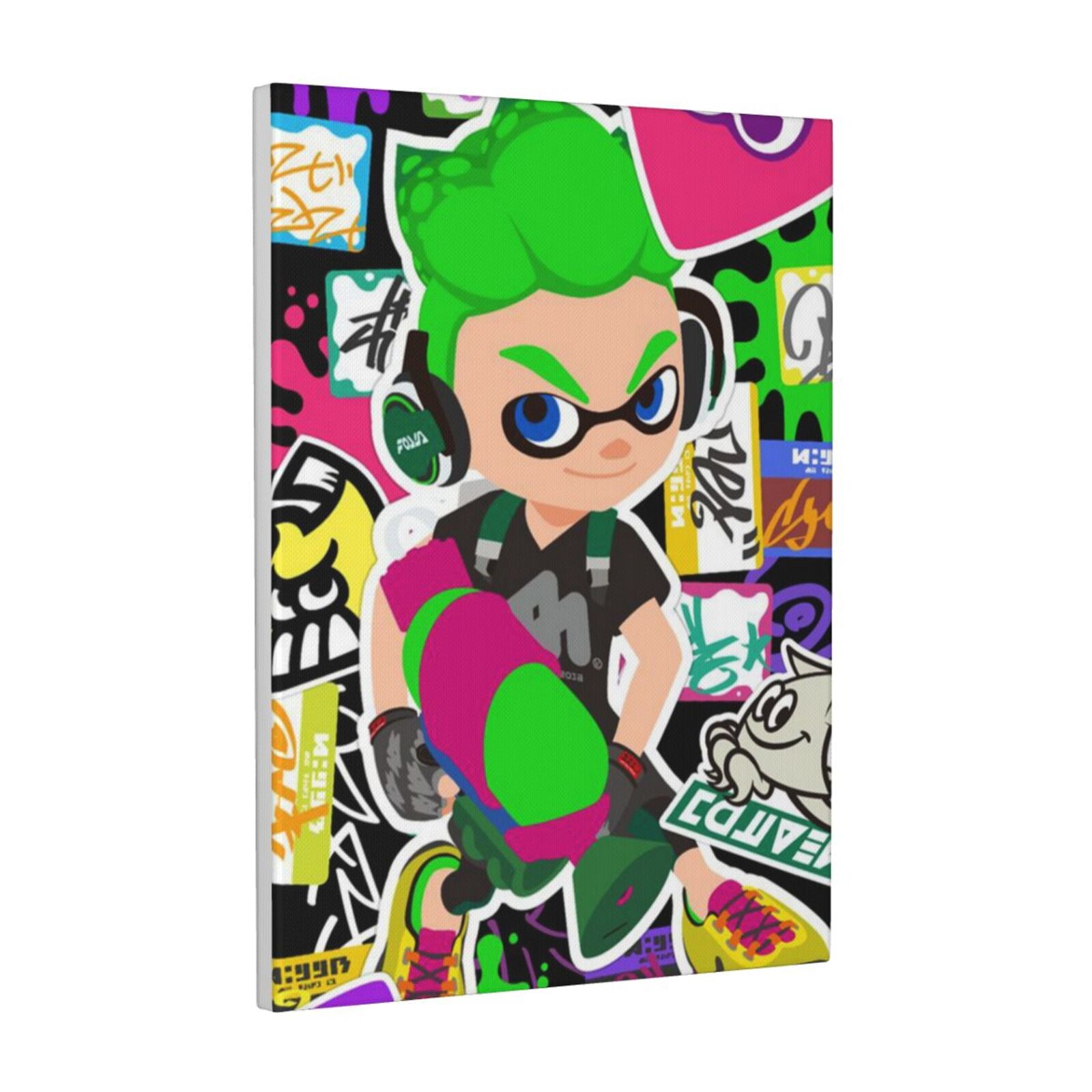 Cartoon Splatoon Canvas Decorative Picture Frame Wall Poster Art ...