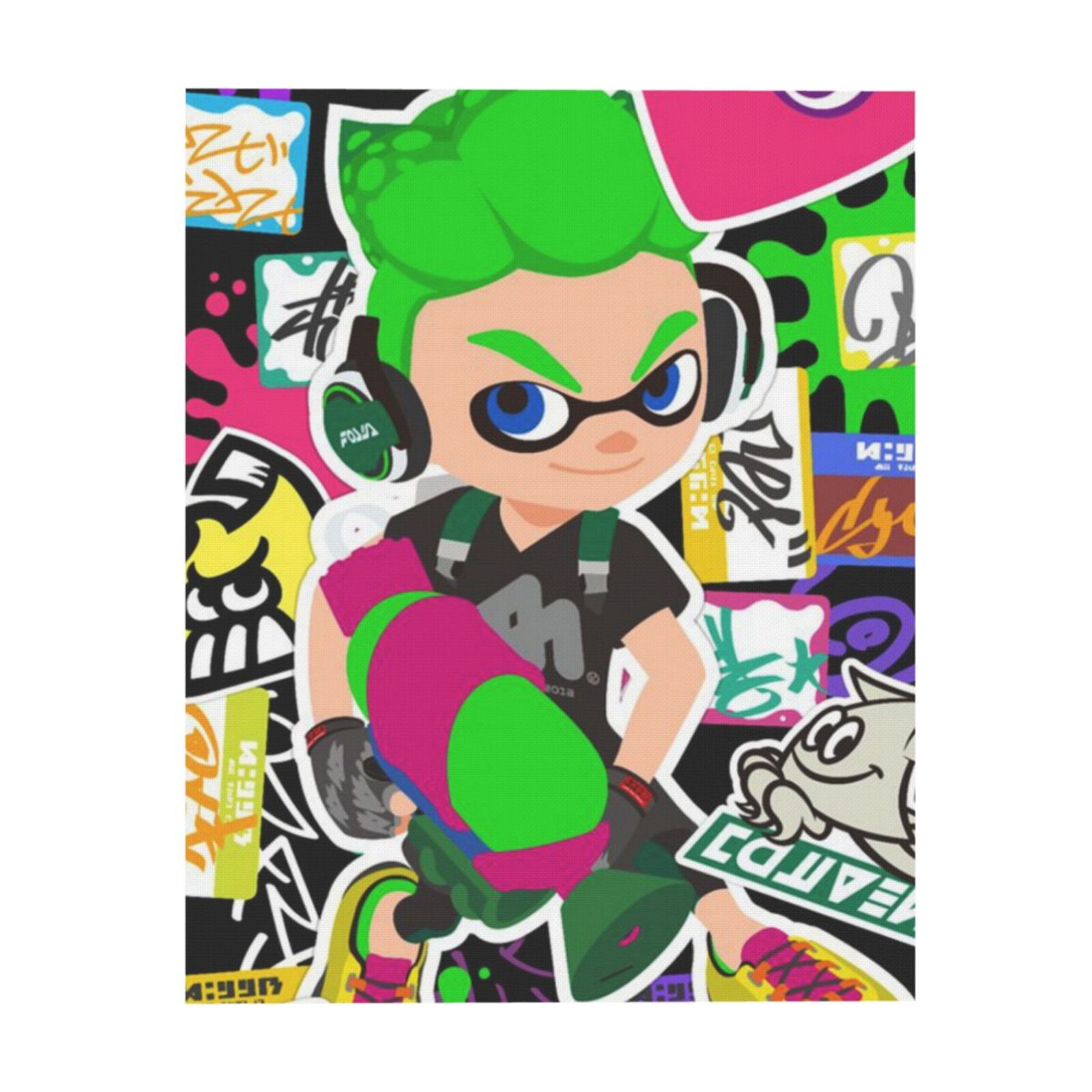 Cartoon Splatoon Canvas Decorative Poster Gift Art Picture Painting ...