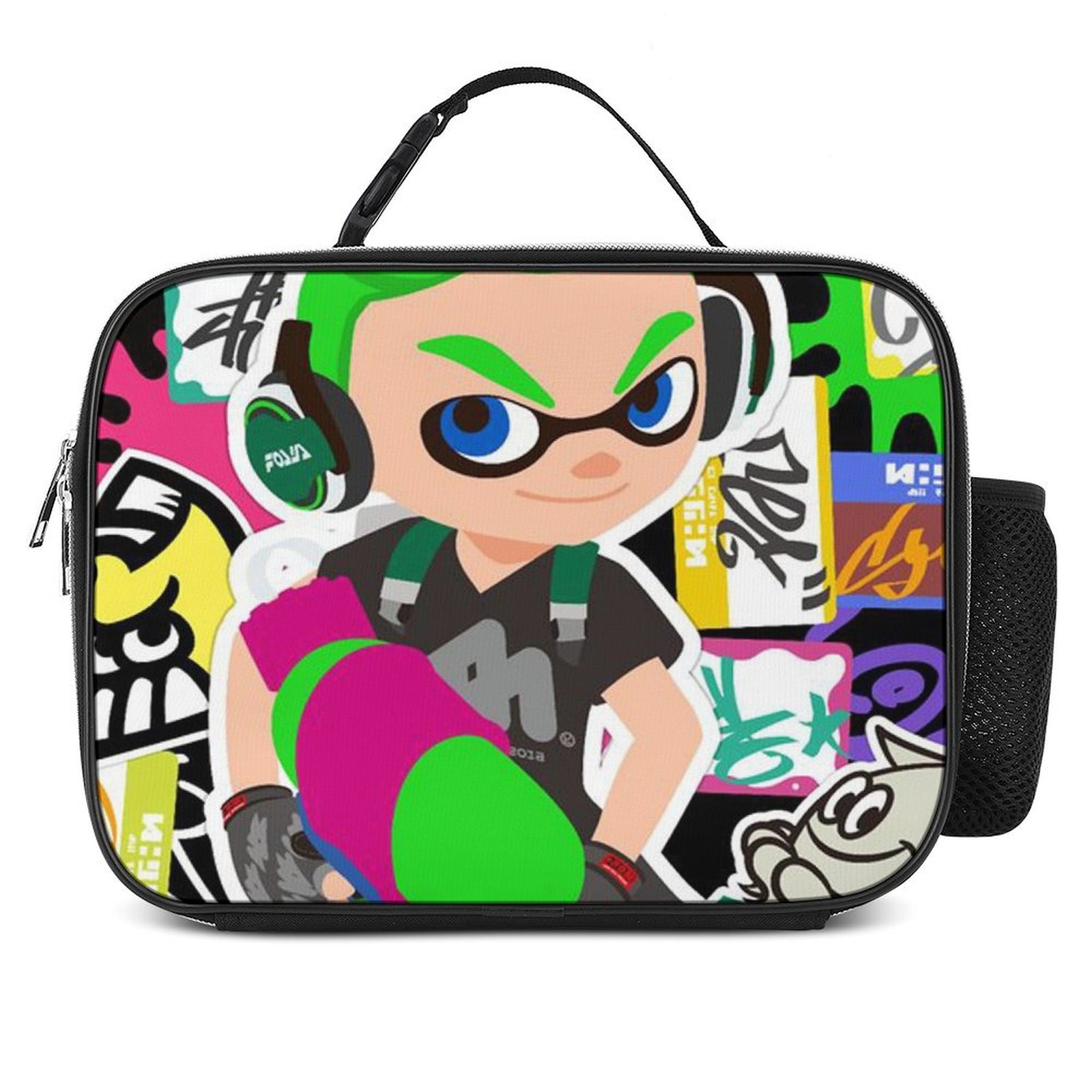 Cartoon Splatoon Insulated Lunch Bag Detachable Meal Bag Reusable ...