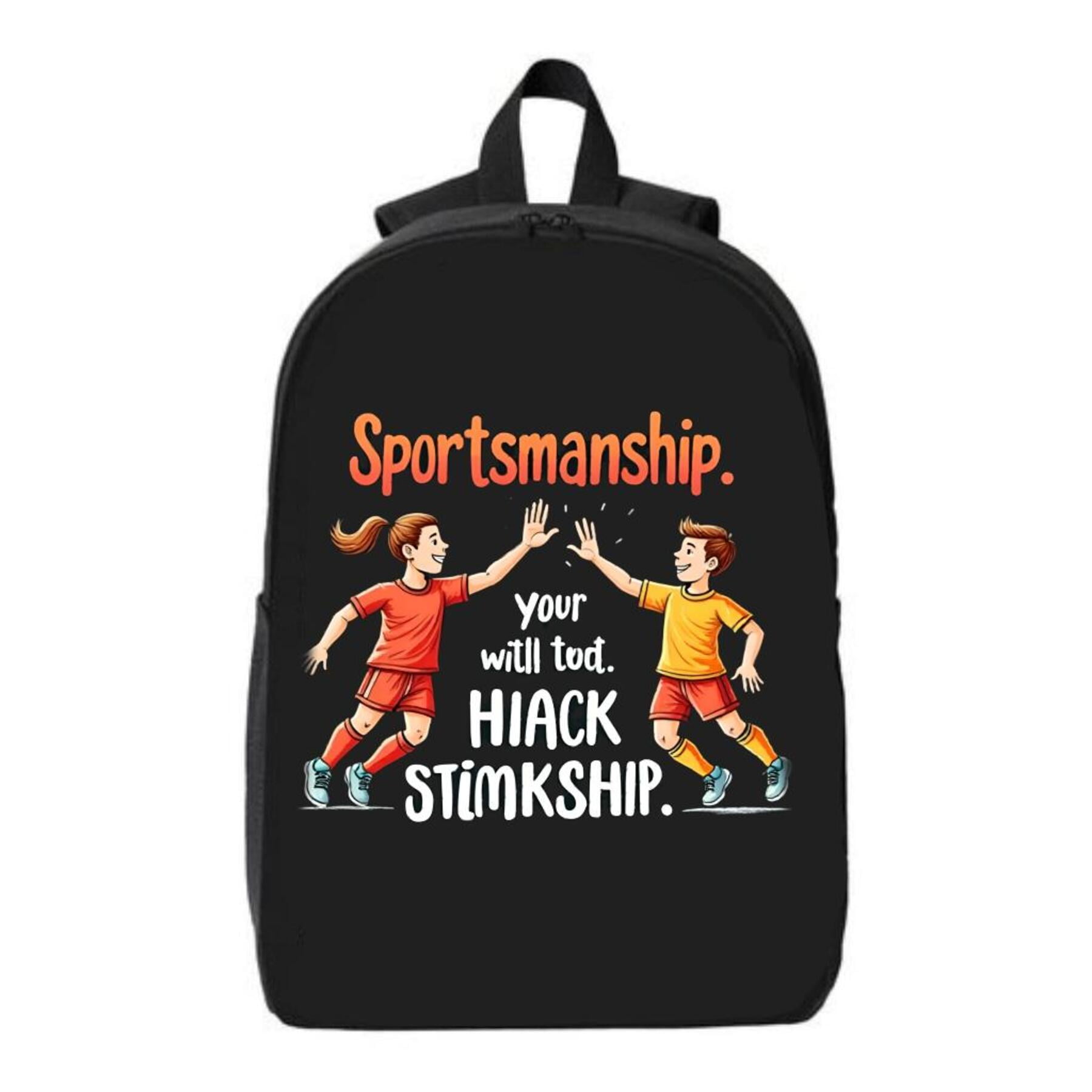 Cartoon Sportsmanship Laptop Backpack for College & High School - Fits ...