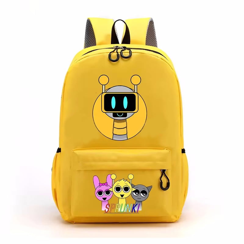 Cartoon Sprunki School Backpack,17 inch Large Capacity Sprunki Game ...