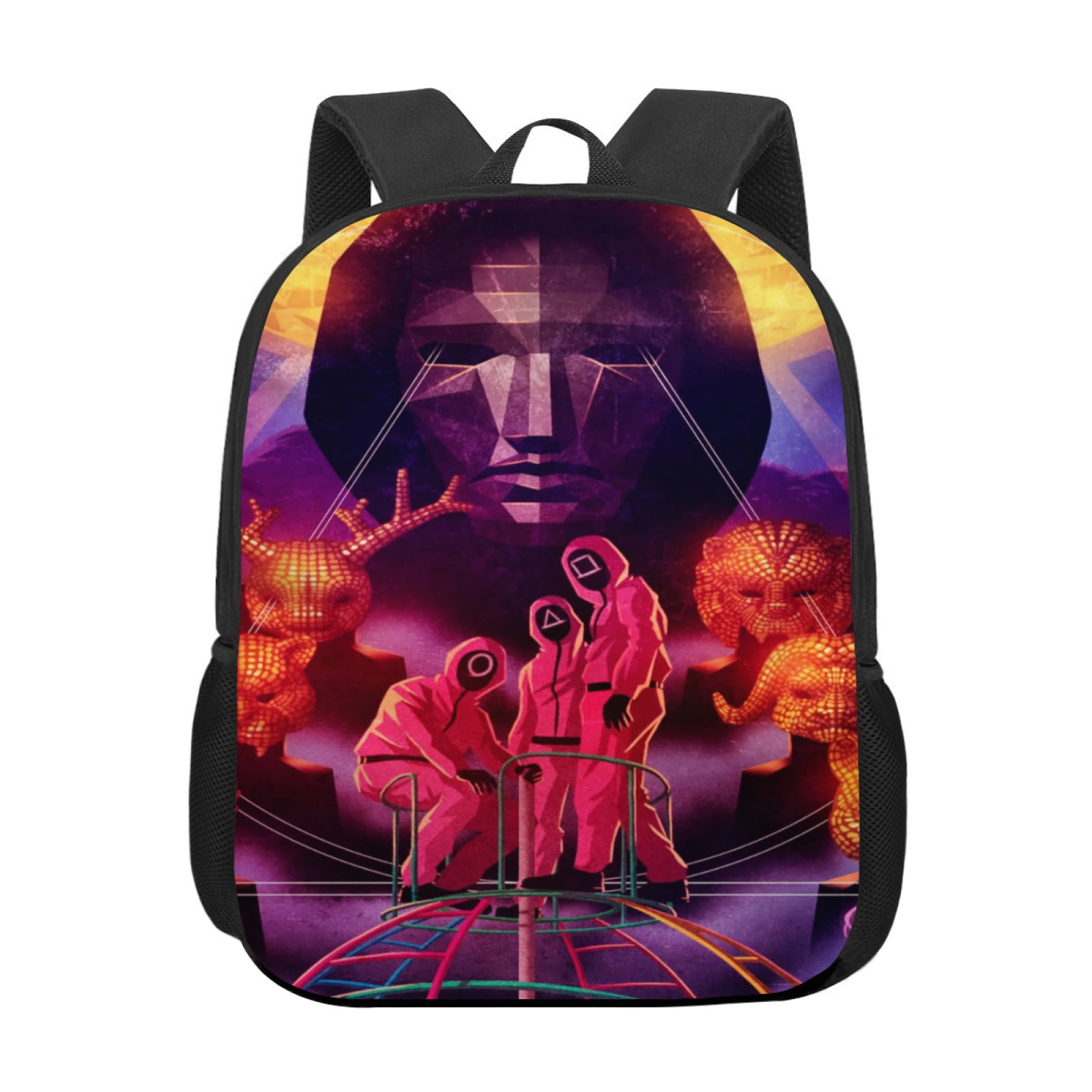 Cartoon Squid Game Backpack for mans & woman, Adolescent Travelbag with ...