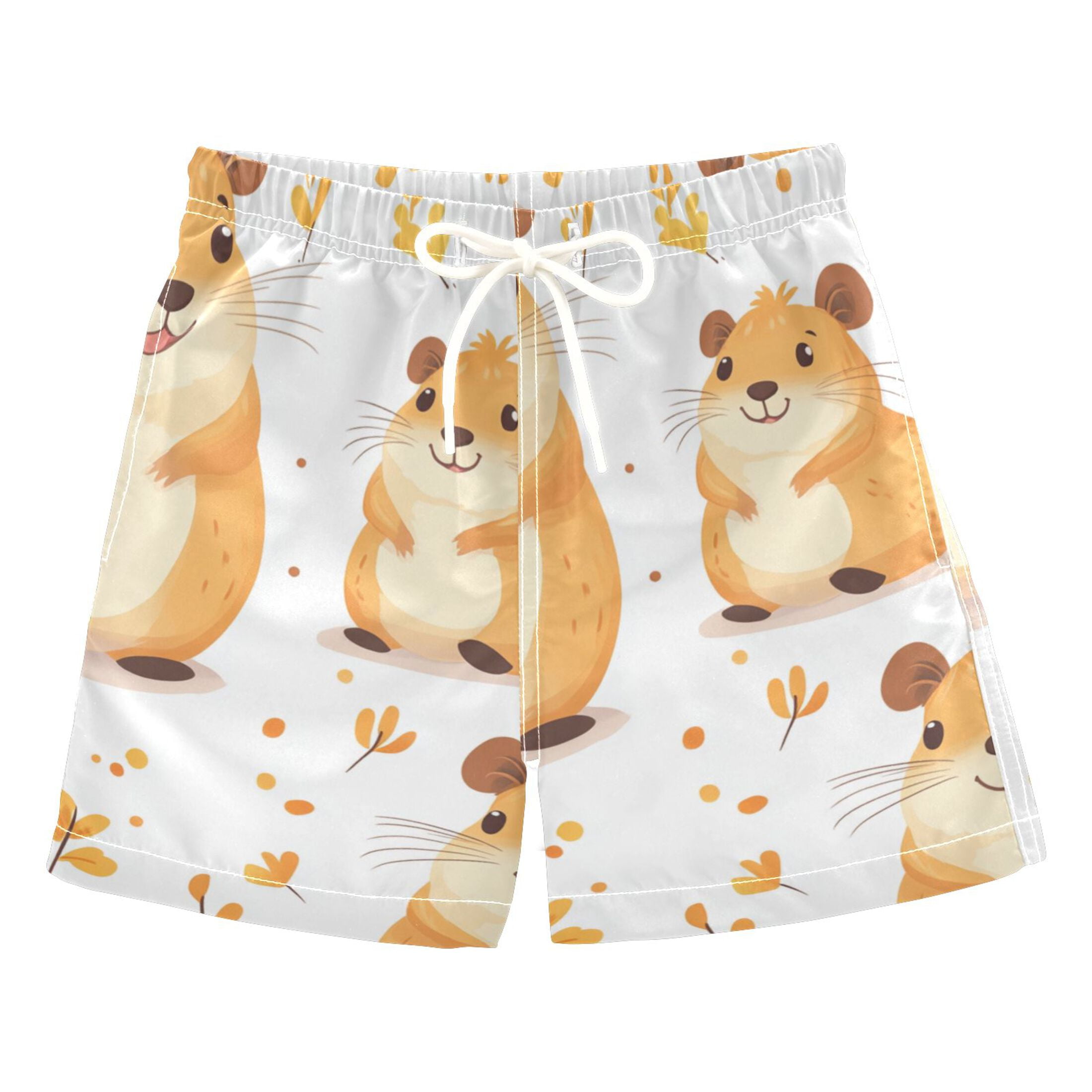 Cartoon Squirrel Boys Swim Trunks Quick Dry Boy Swim Shorts for 3-14 ...