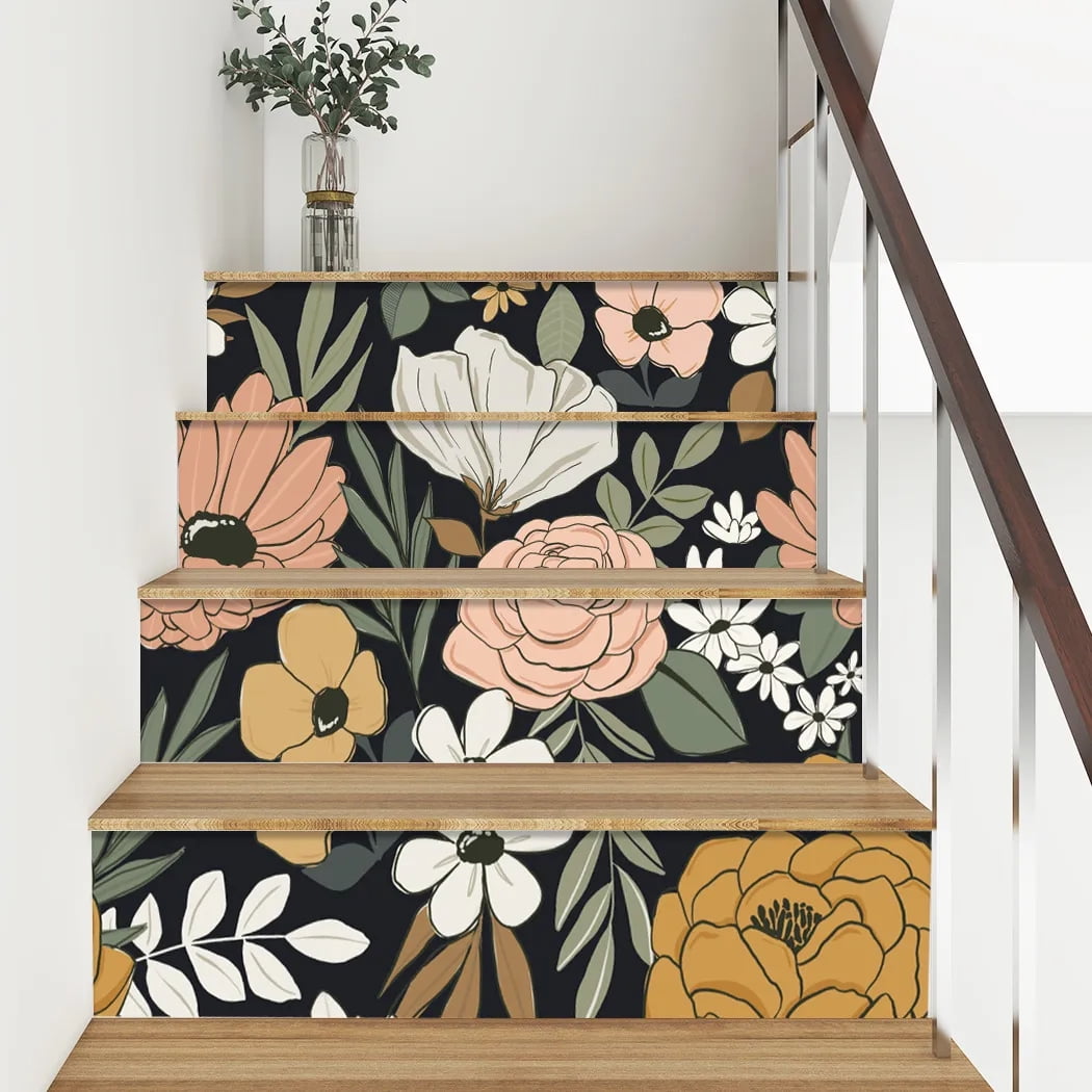 Cartoon Staircase Stickers The Underwater World Strips Stair Murals ...