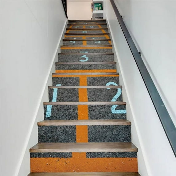 Cartoon Staircase Stickers The Underwater World Strips Stair Murals ...