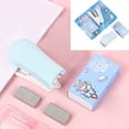 Cartoon Stapler Mini Small Set Cute Student Stationery Multi Function ...