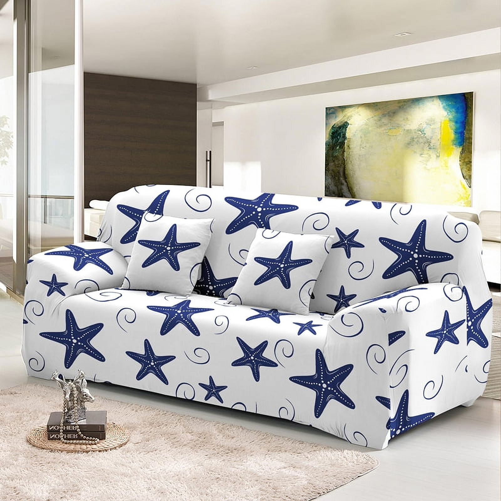 Cartoon Star Stretch Couch Cover Combination L Shape Elastic Sofa ...