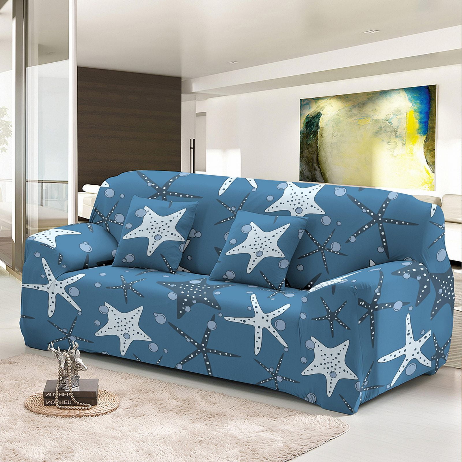 Cartoon Star Stretch Couch Cover Combination L Shape Elastic Sofa ...