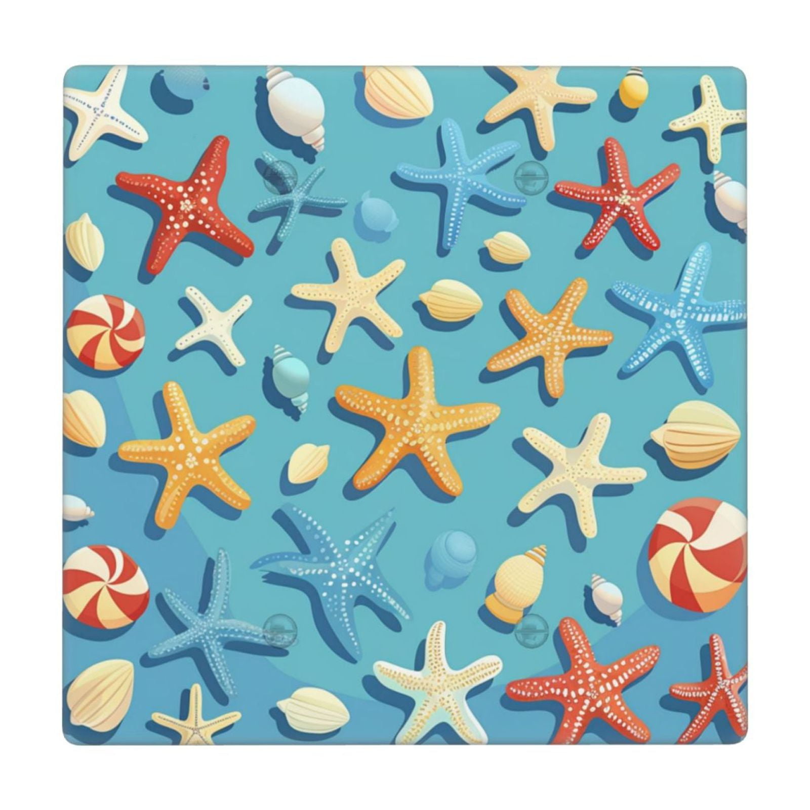 Cartoon Starfish Shells Switch Cover Decorative Wall Plate / 2-Gang ...