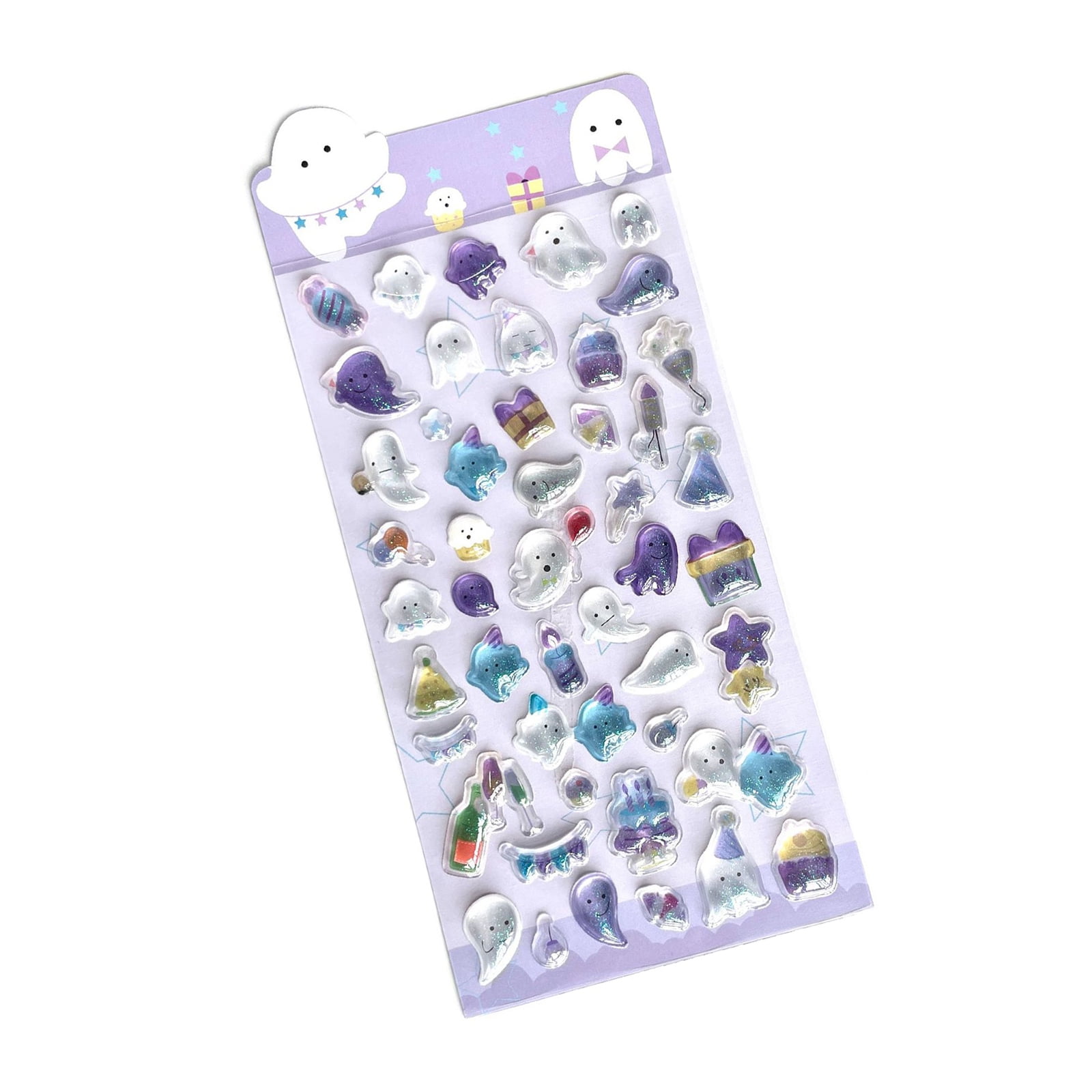 Cartoon Stickers with Glitter Coating for Kids Art Projects ...
