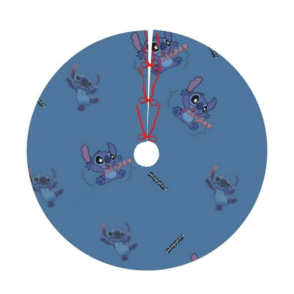 Cartoon Stitch 48 Inch Christmas Tree Skirt,Christmas Decorations Xmas ...