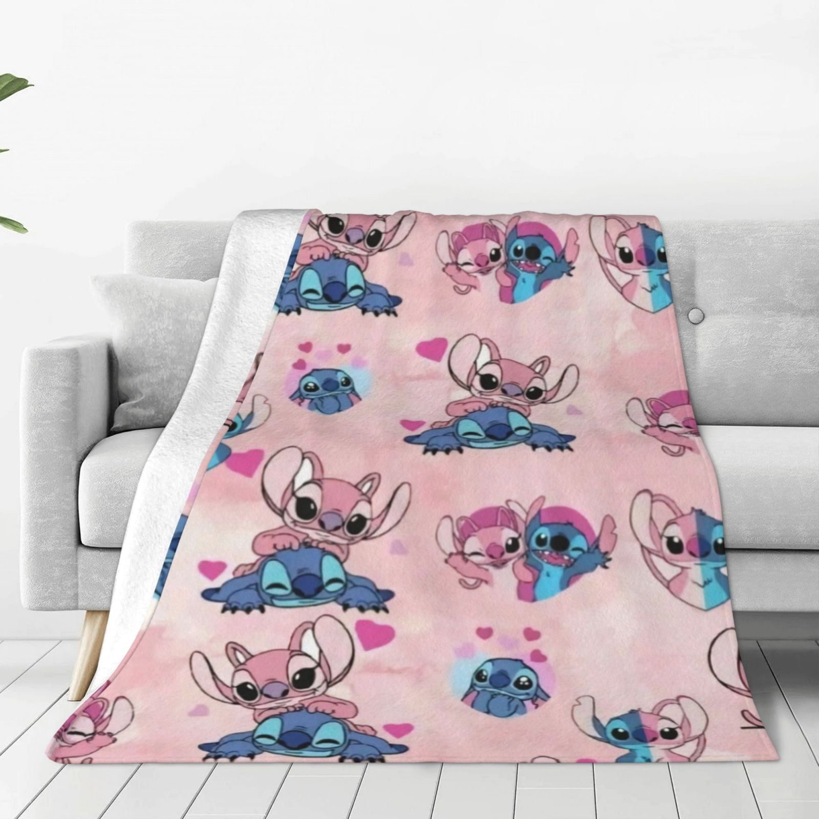 Cartoon Stitch Angela Blanket Cartoon Blanket Home Cute Blankets for ...