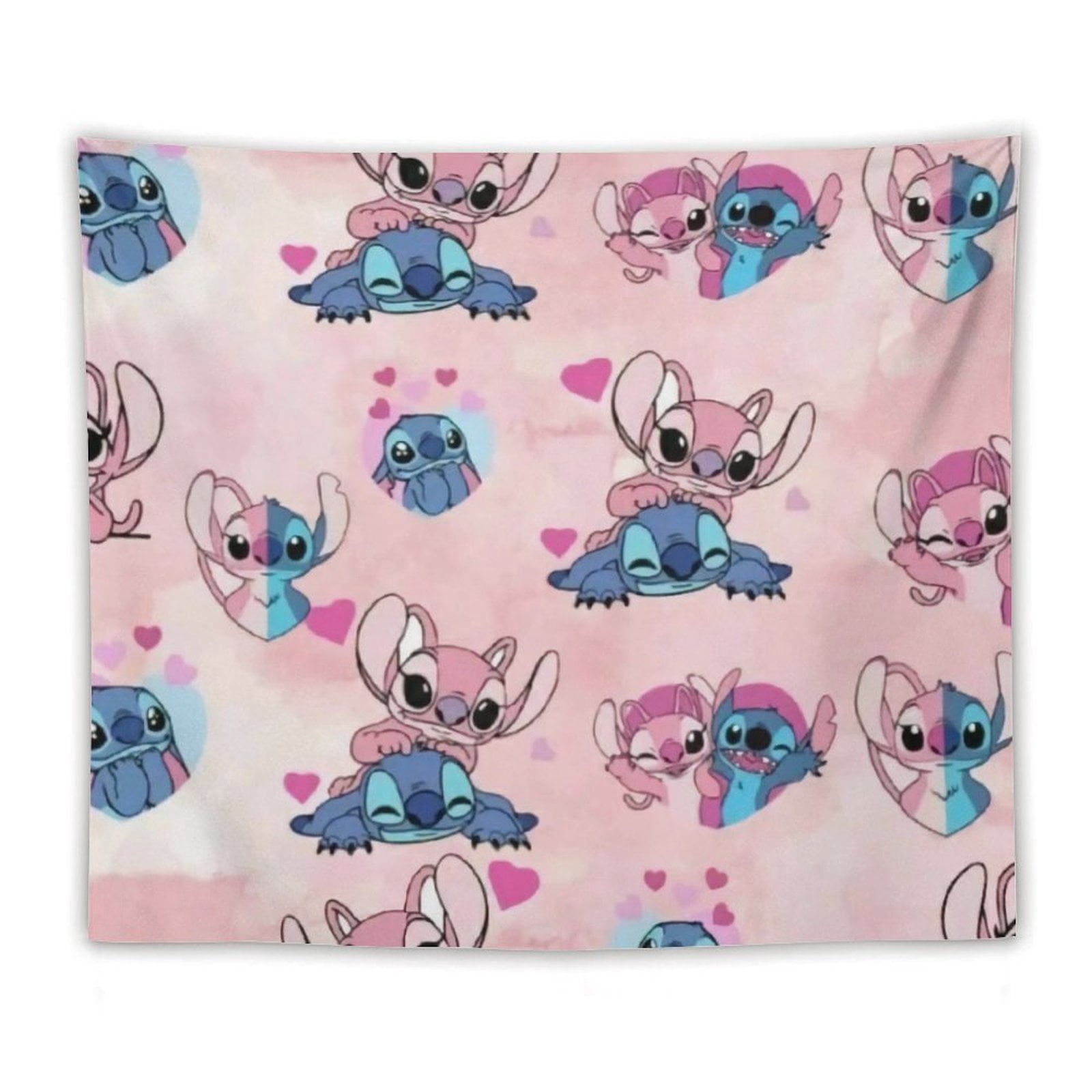 Cartoon Stitch Angela Tapestry,Cartoon Stitch Angela Poster for Bedroom ...