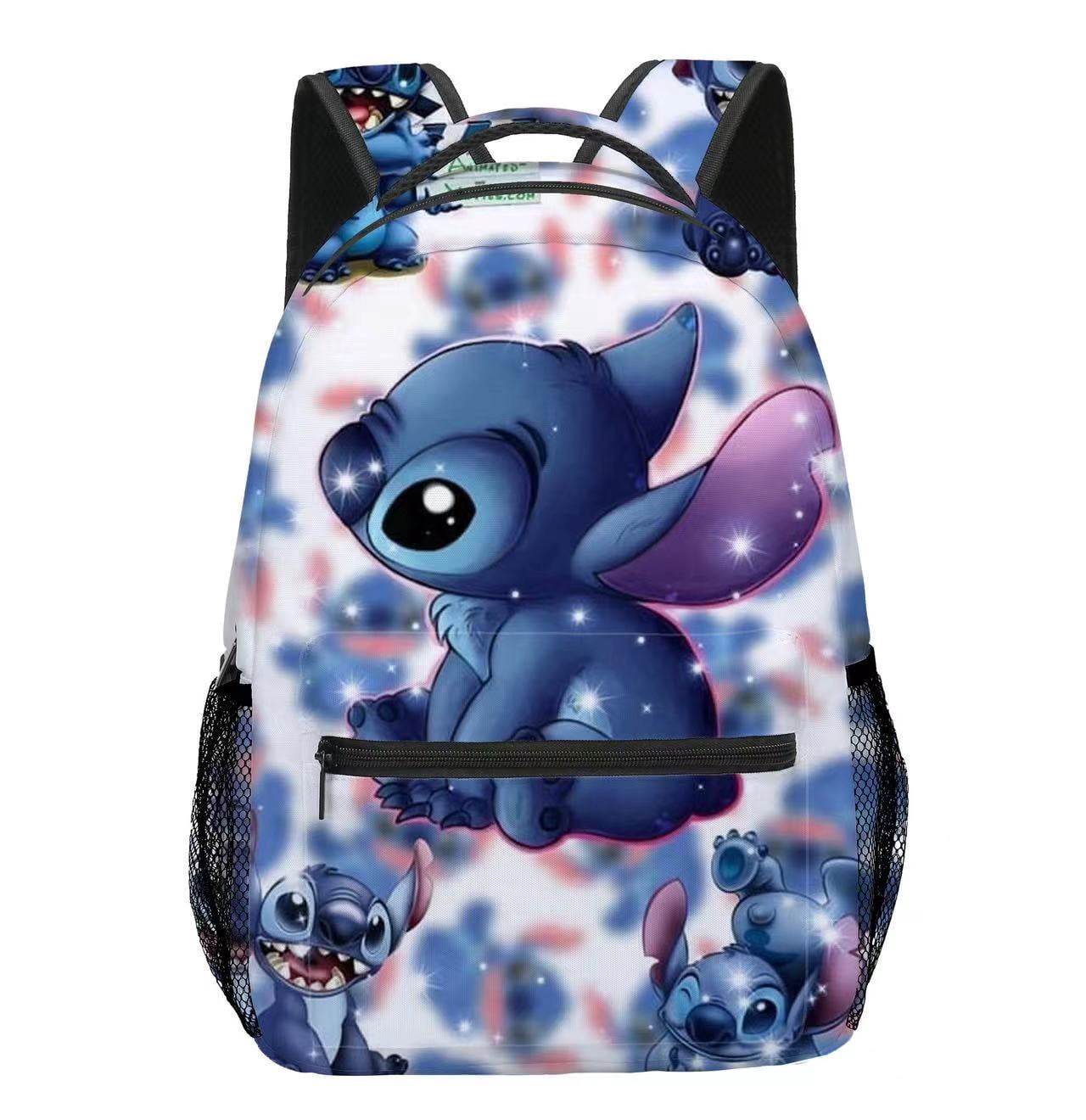 Cartoon Stitch Backpack 3D Printed Laptop Bag Shoulder Light Casual ...