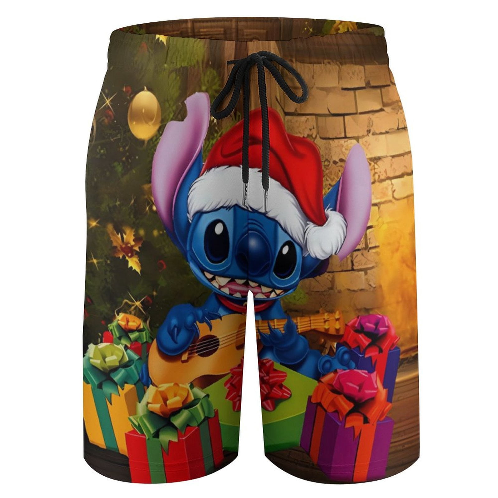 Cartoon Stitch Boys Swim Trunks with Pocket Quick Dry Swimwear Swim ...